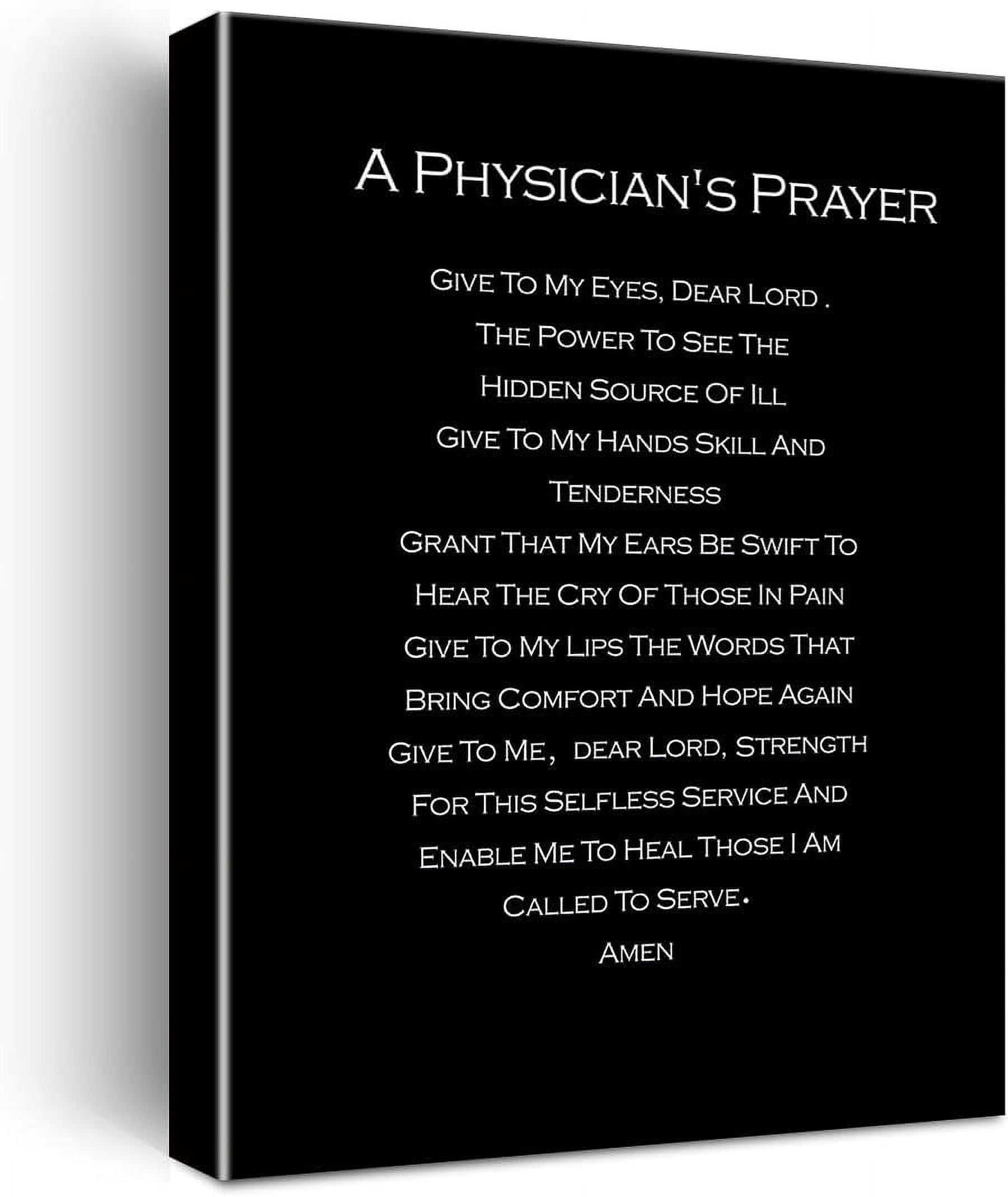 AXXPosters-Doctor Physicians Gifts for Women Men, A Physician's Prayer ...