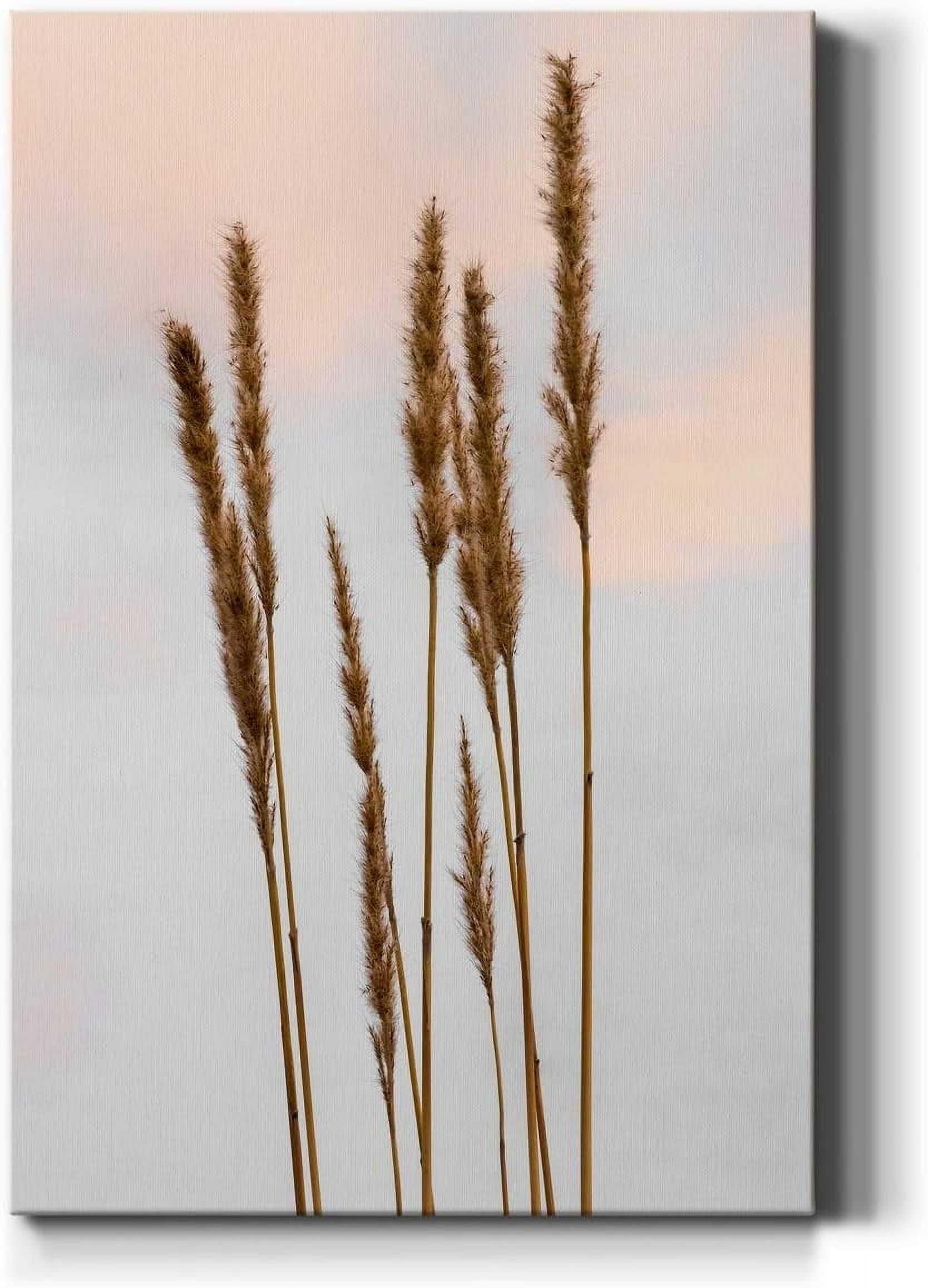 AXXPosters-Dried Reed Grass I Wall Art, Nature Decor, Scenic Pink ...