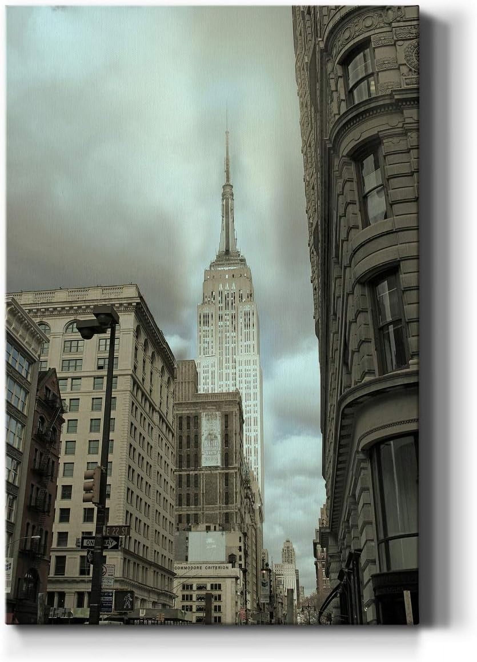 AXXPosters-Empire State Building Wall Art, New York City Portrait Decor ...