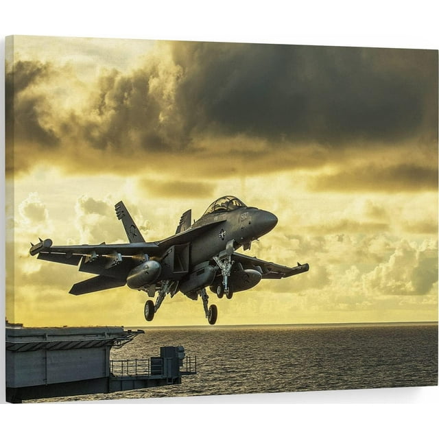 AXXPosters-F-18 Airplane Canvas Wall Art Prints Hornet Fa-18 Fighter ...
