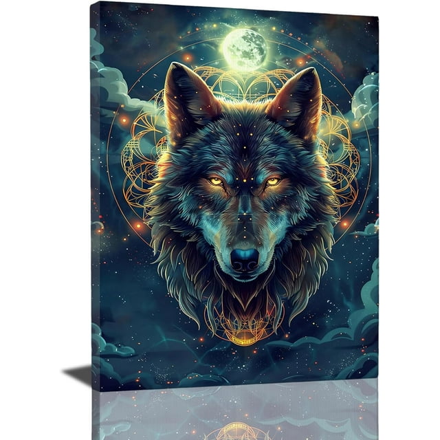 AXXPosters-Fantasy Wolf Decor Wall Art Wolf Wall Decor Wolf Poster Wolf ...