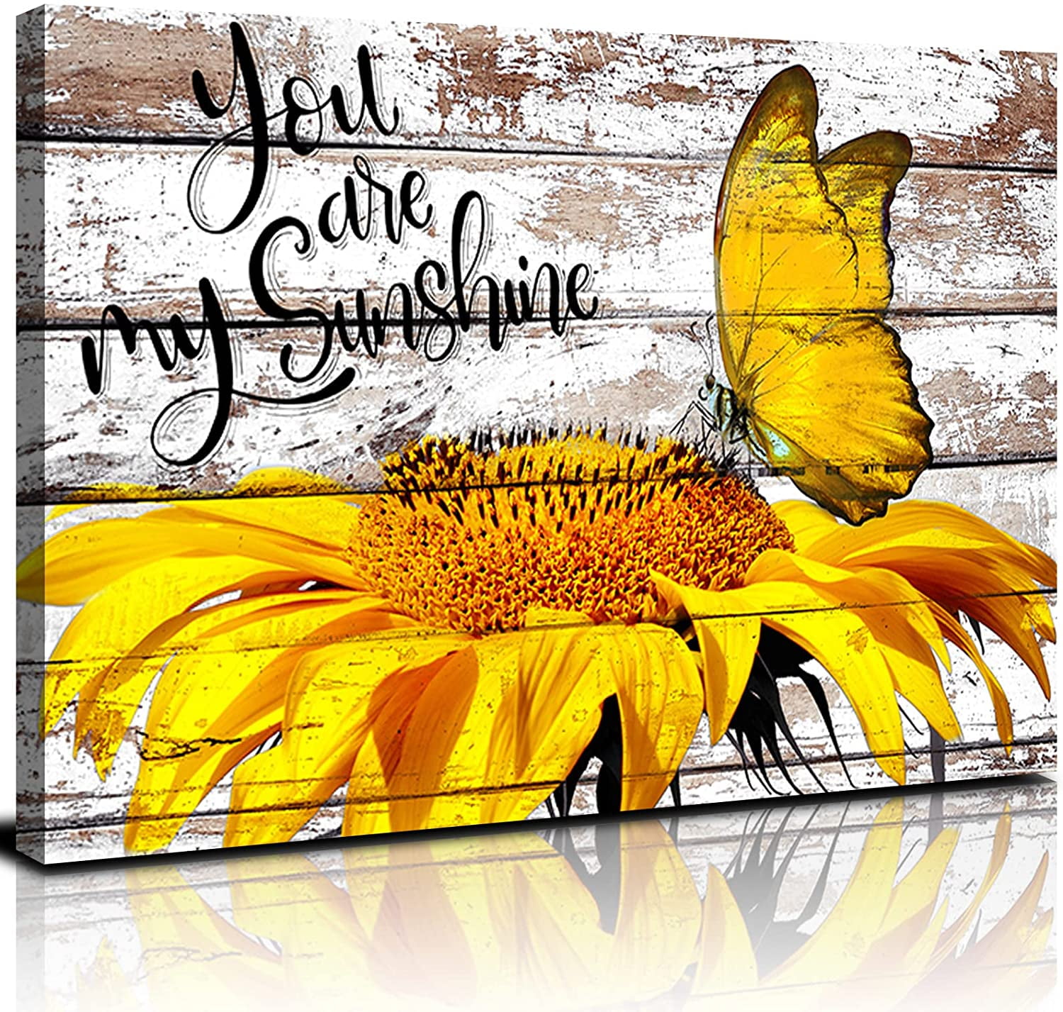 AXXPosters-Farmhouse Wall Art Butterfly Canvas Prints Picture for ...