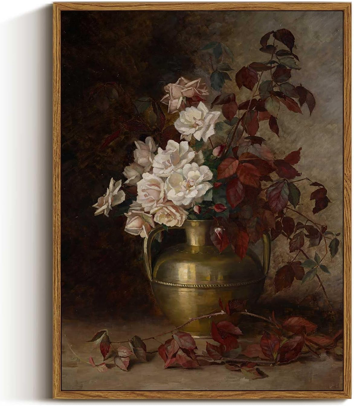 AXXPosters-Floral Wall Art, Rose Bouquet Flower Vintage Art Decor Room ...