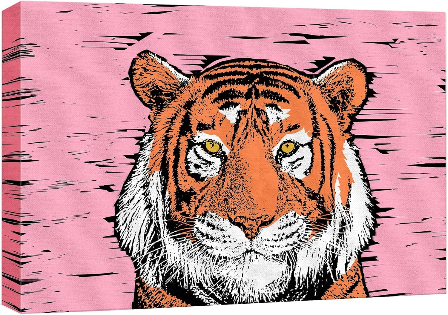 AXXPosters-Framed Canvas Print Wall Art Trout Fish on Granite ...