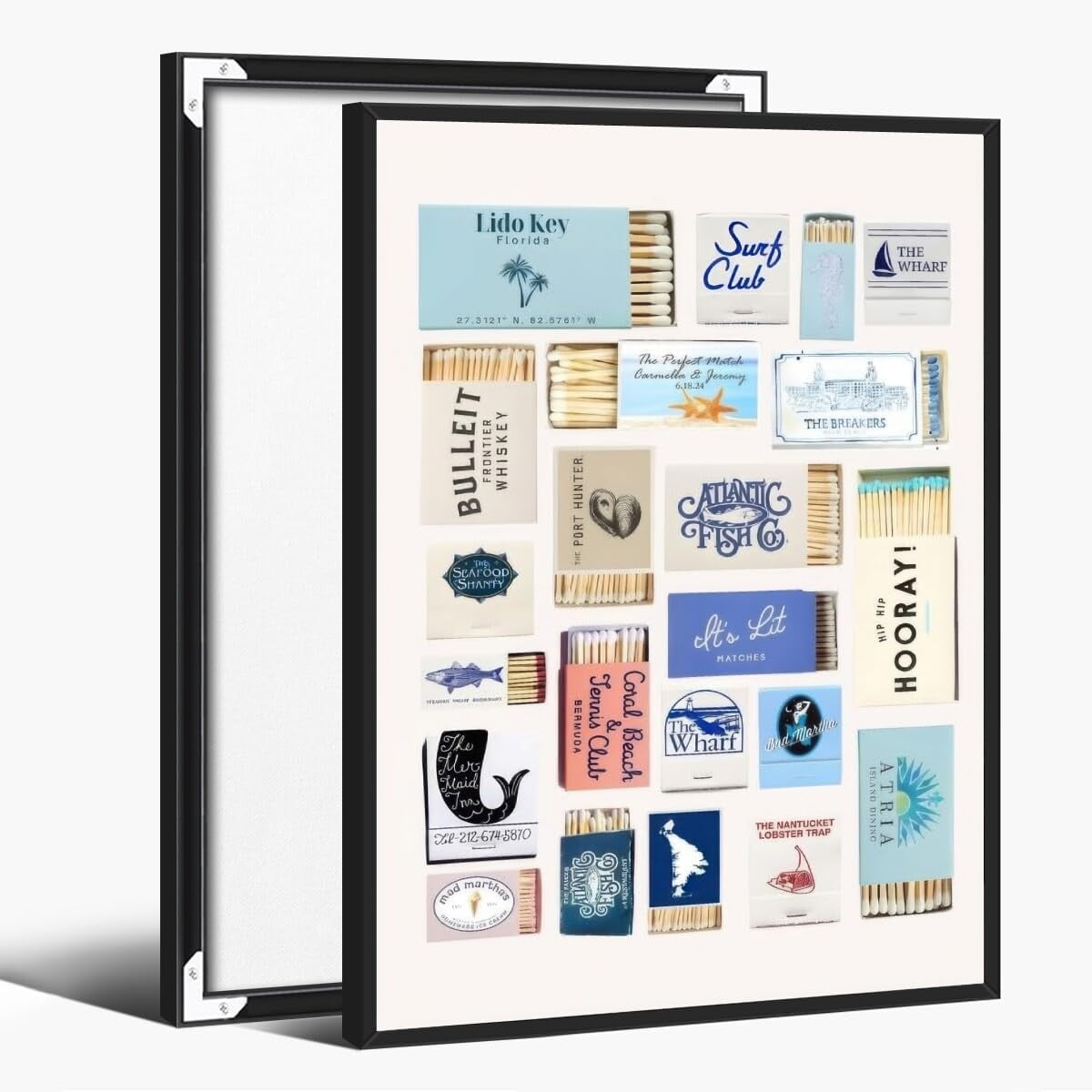 AXXPosters Funky Aesthetic Matchbox Poster，Trendy Collage Smoke Room ...