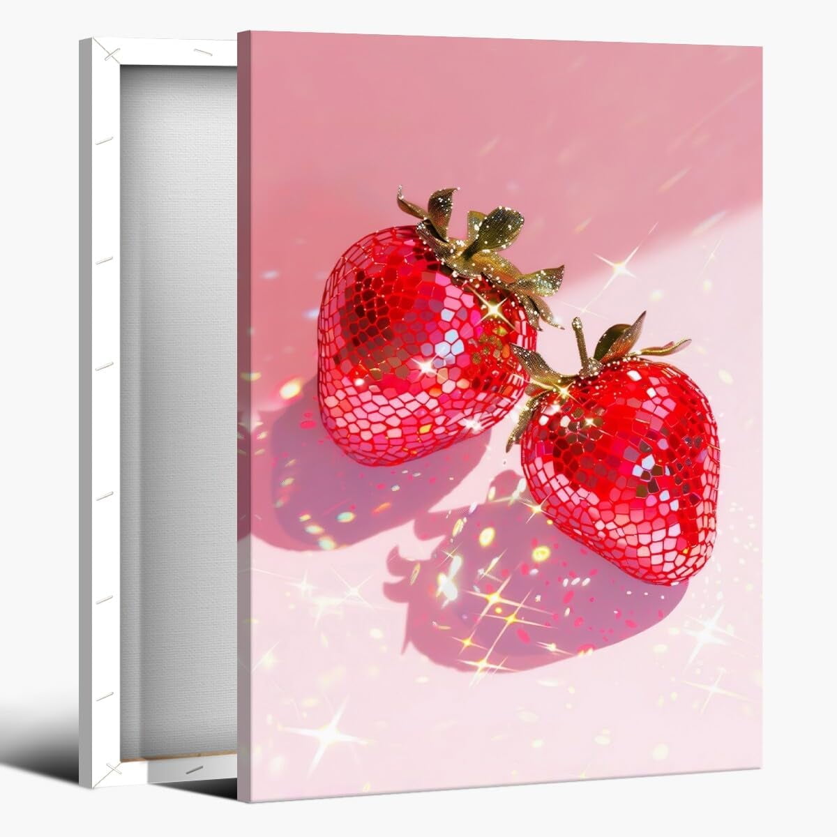 AXXPosters Funky Strawberry Disco Ball Poster Trendy Coquette Room ...