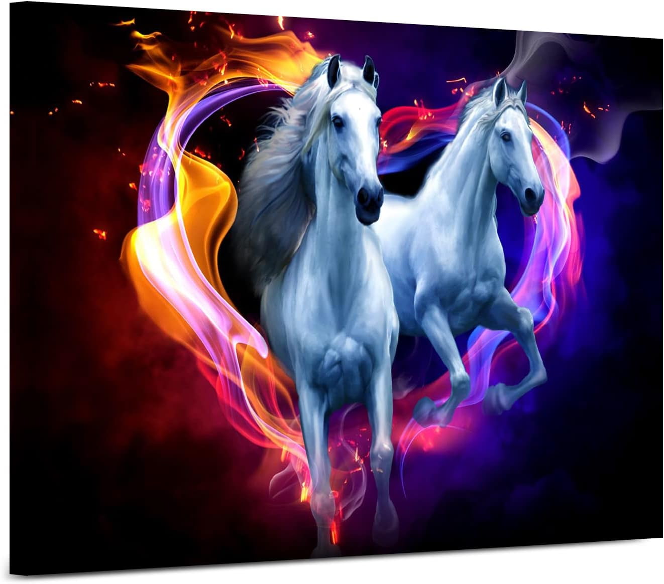 AXXPosters- Funny Animal Wall Art Canvas Prints Phantom Horse Family ...