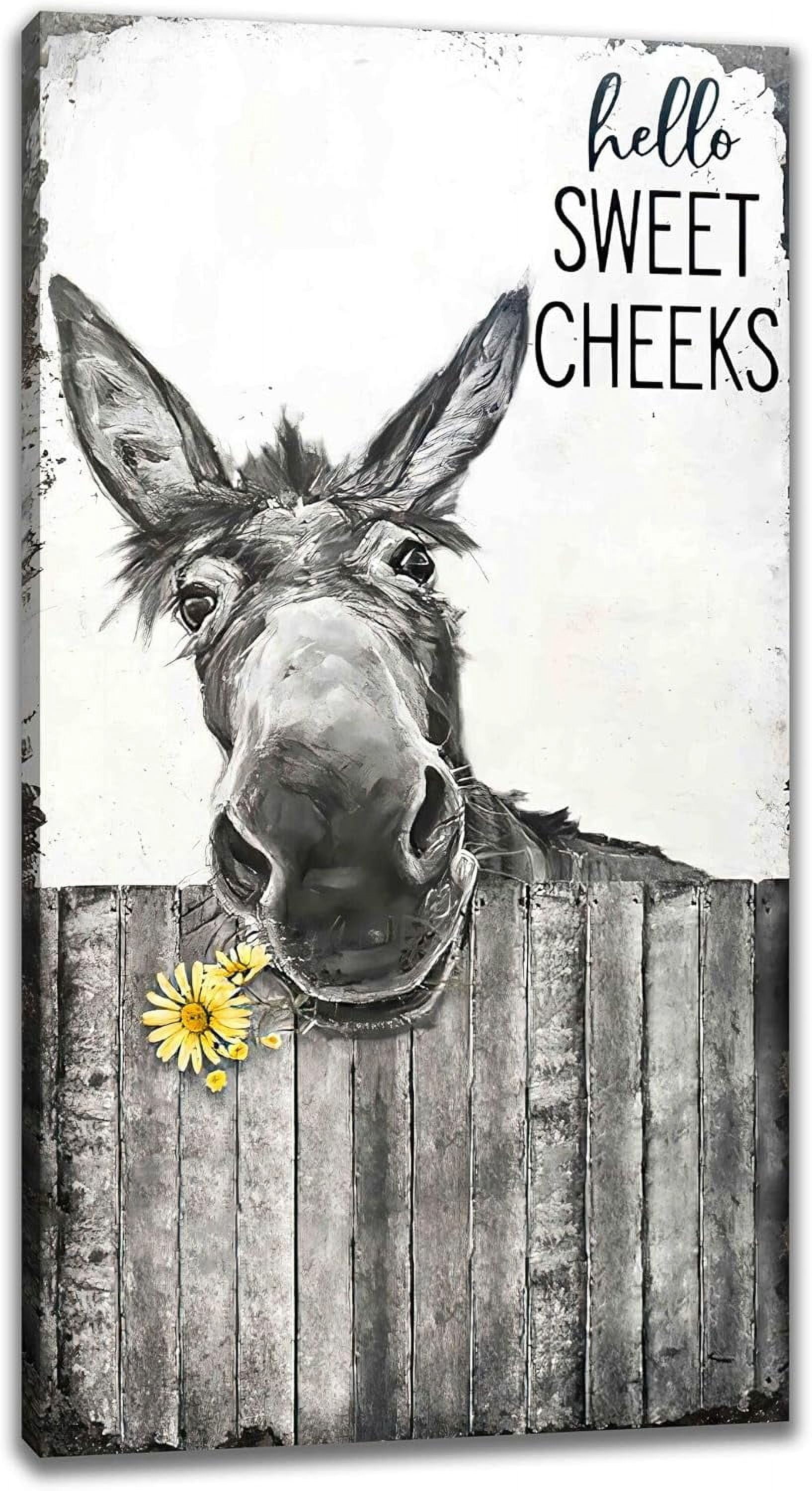 AXXPosters-Funny Donkey Large Wall Art 30x60 inch Donkey Poster Funny ...