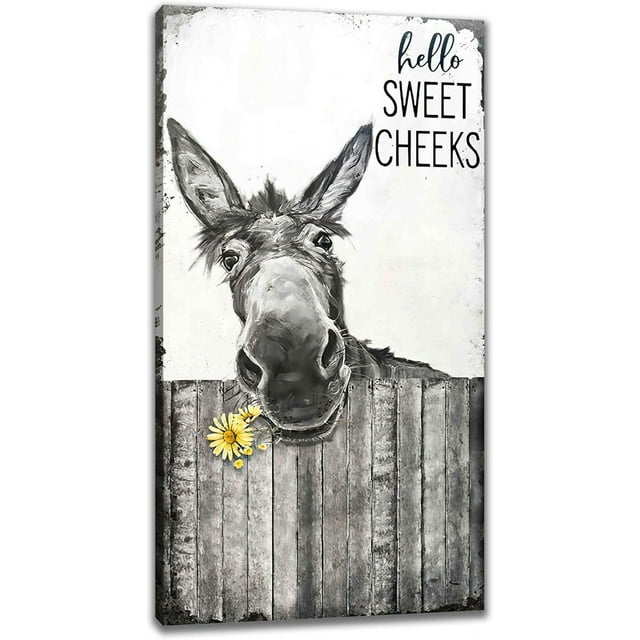 AXXPosters-Funny Donkey Large Wall Art 30x60 inch Donkey Poster Funny ...