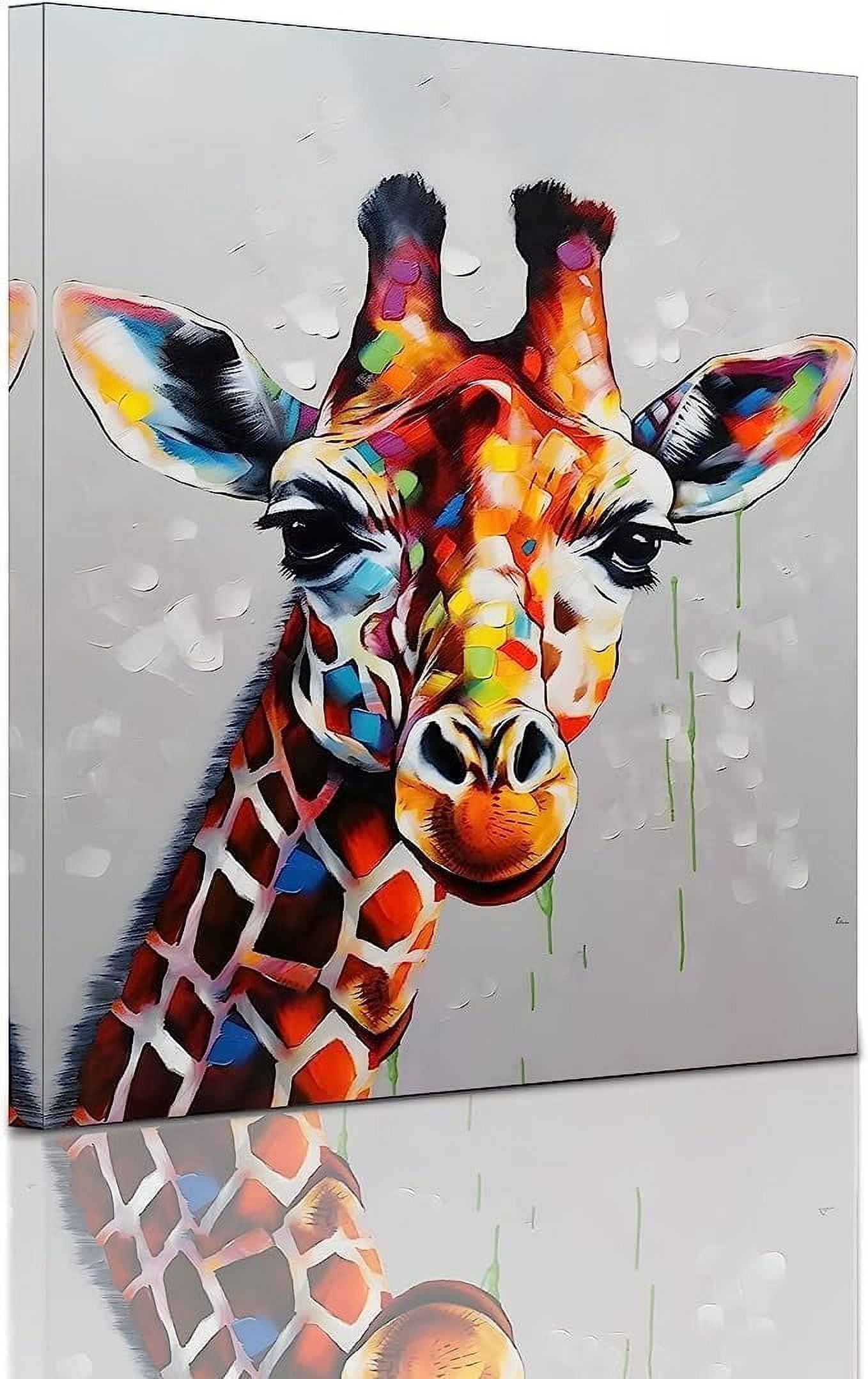 AXXPosters-Giraffe Wall Decor Posters Canvas Artwork Painting Picture for Home Decoration Living ...