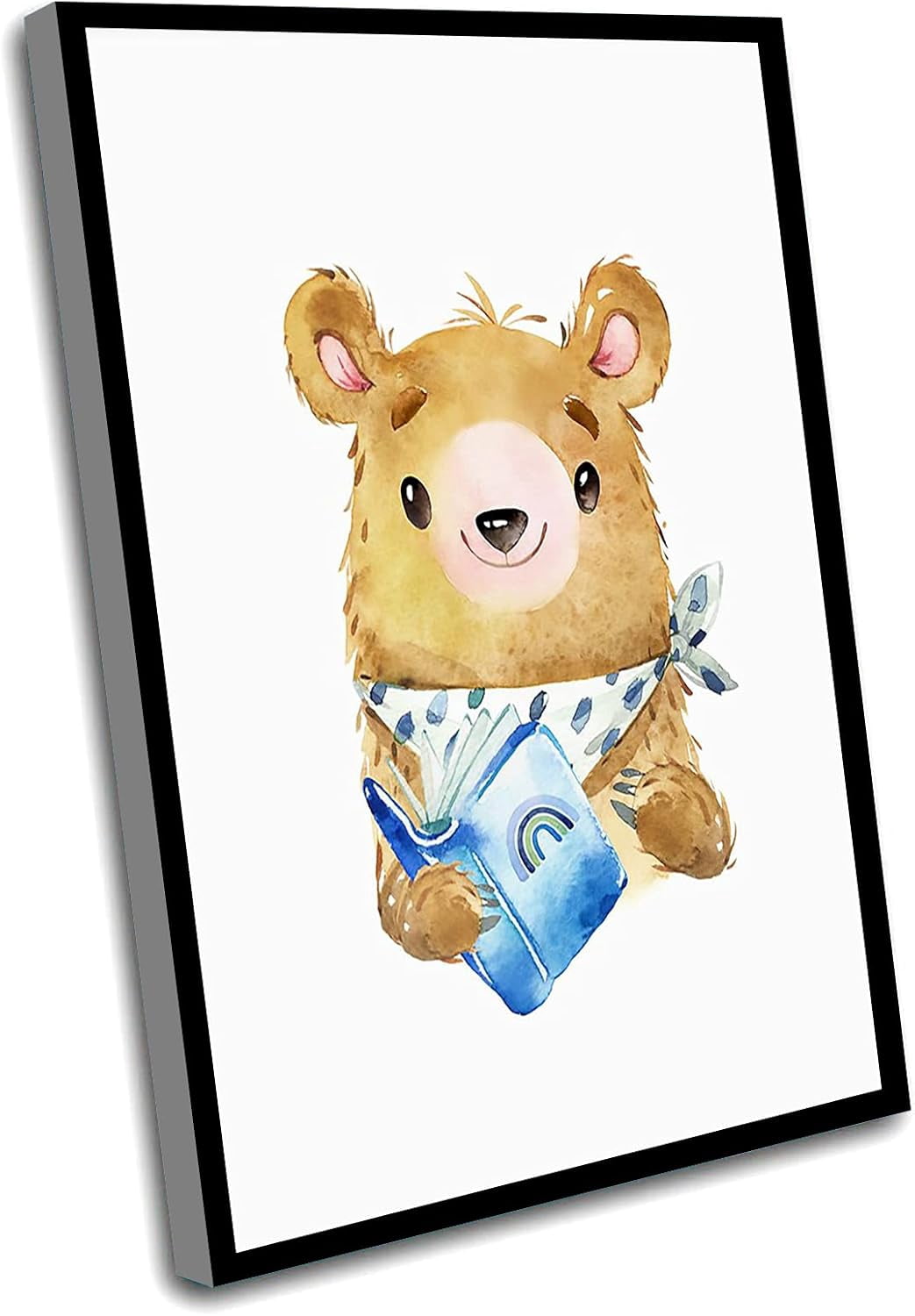 AXXPosters Girls Bedroom Wall Decor,Bear Reading A Book Print,Classroom ...