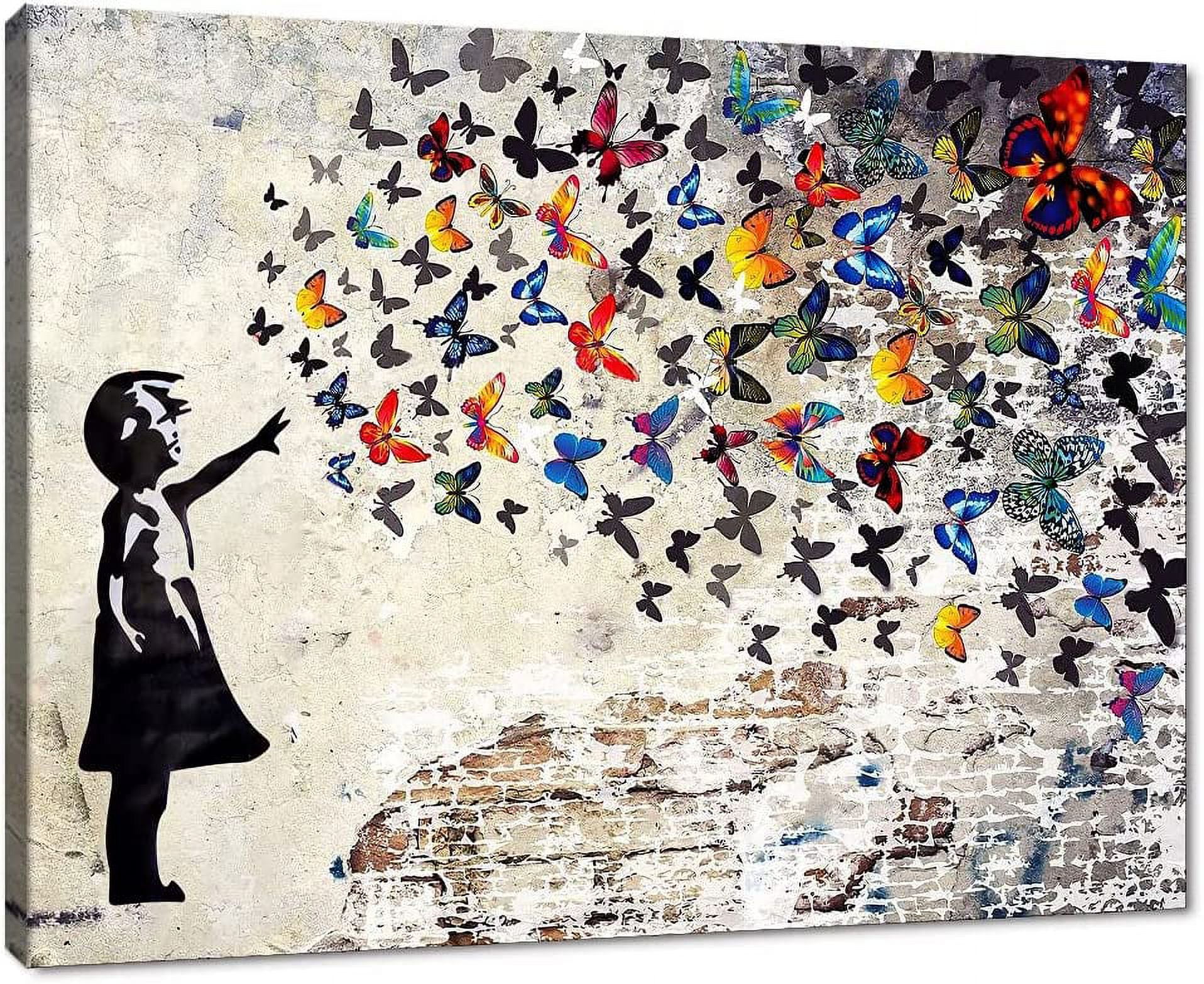 AXXPosters-Graffiti Street Wall Art Banksy Painting Artwork Large Size ...