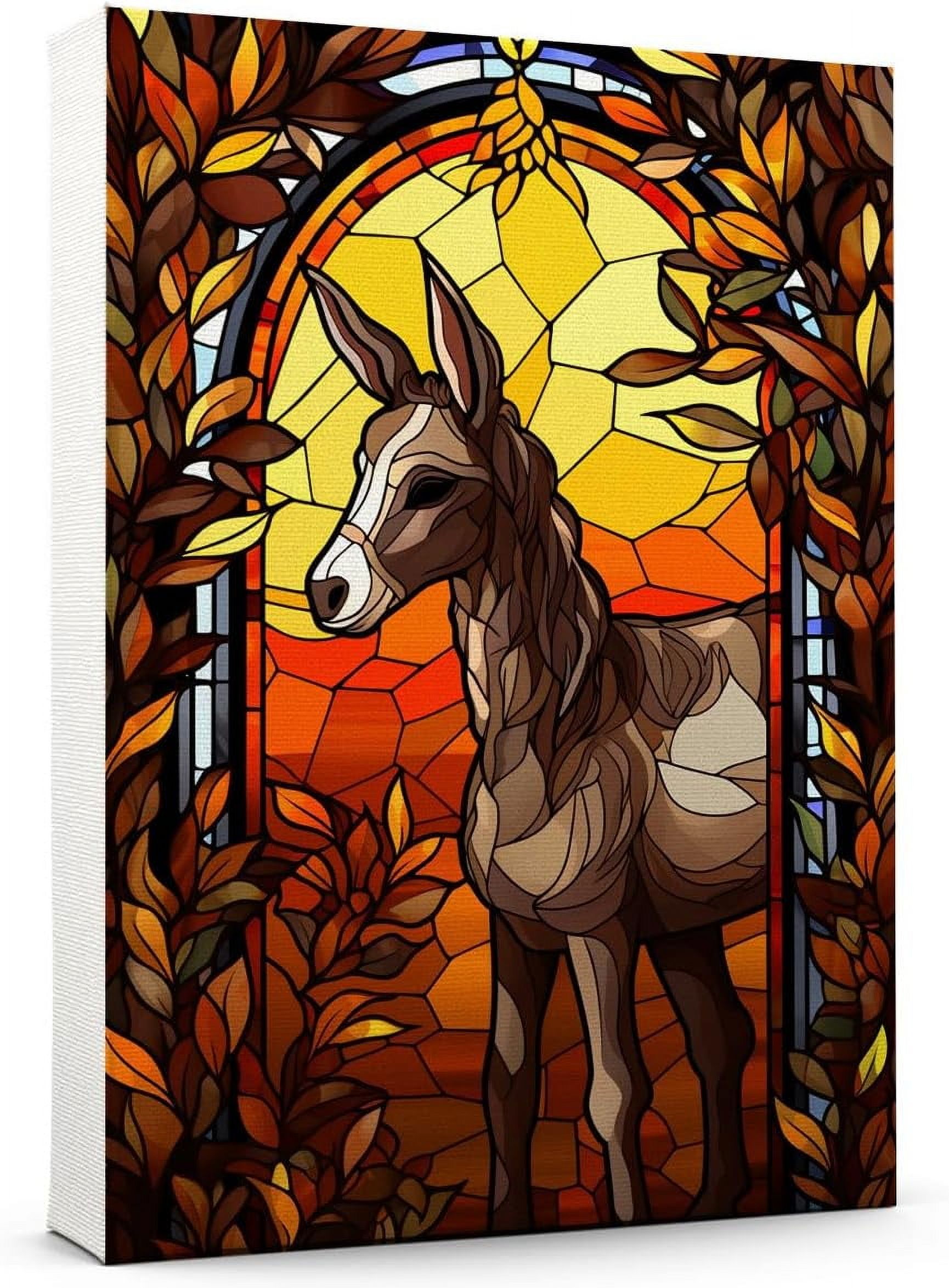 AXXPosters Hudo Donkey Poster Gifts for Animal Lovers - Donkey Canvas ...