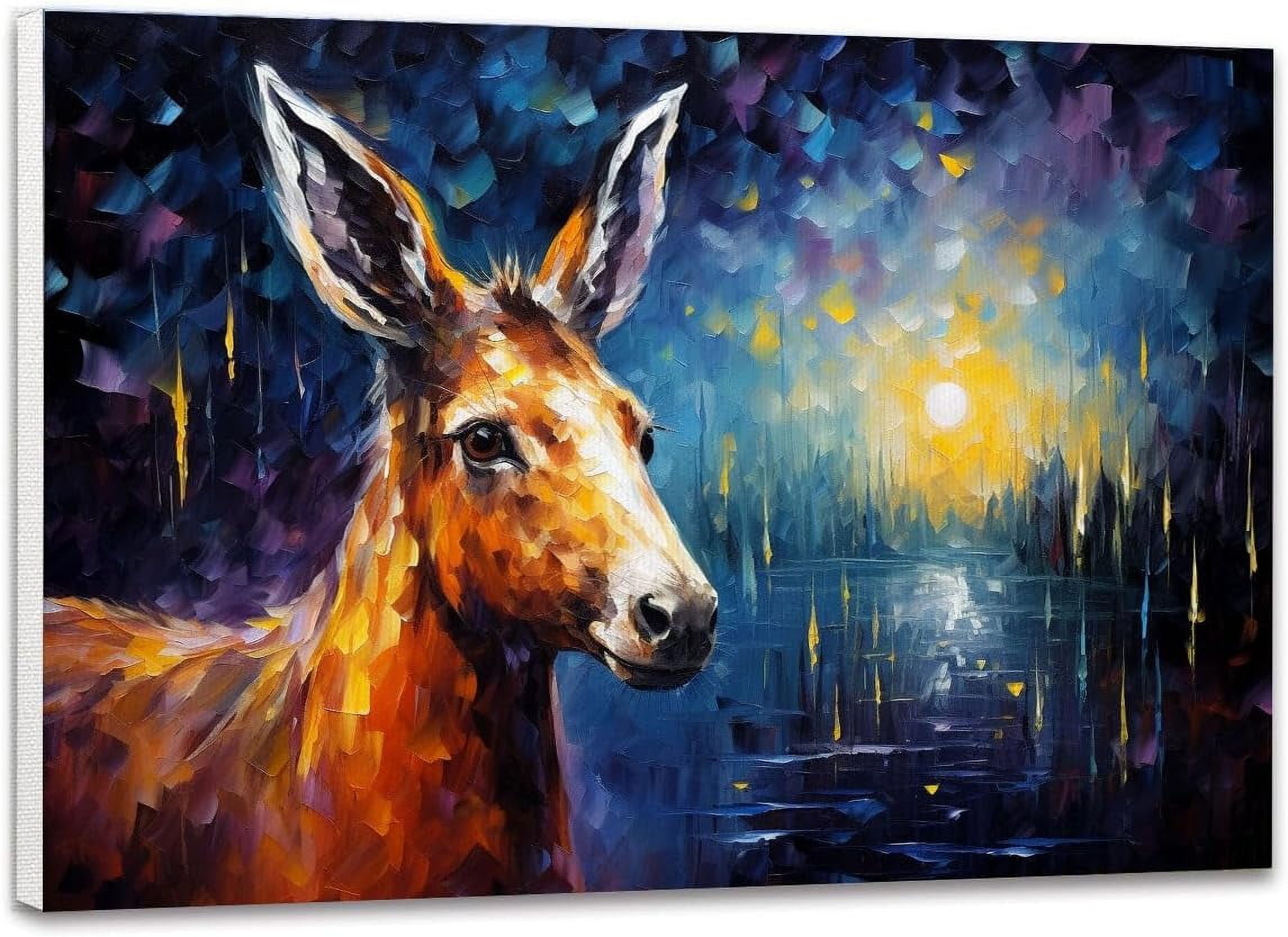 AXXPosters Hudo Donkey Wall Art Print for Kids' Nursery Wall Decor ...