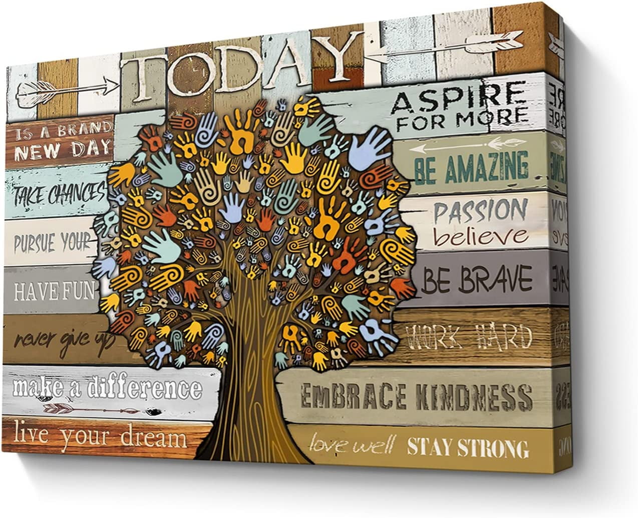 AXXPosters-Inspirational Canvas Wall Art for Office Print Picture Today ...