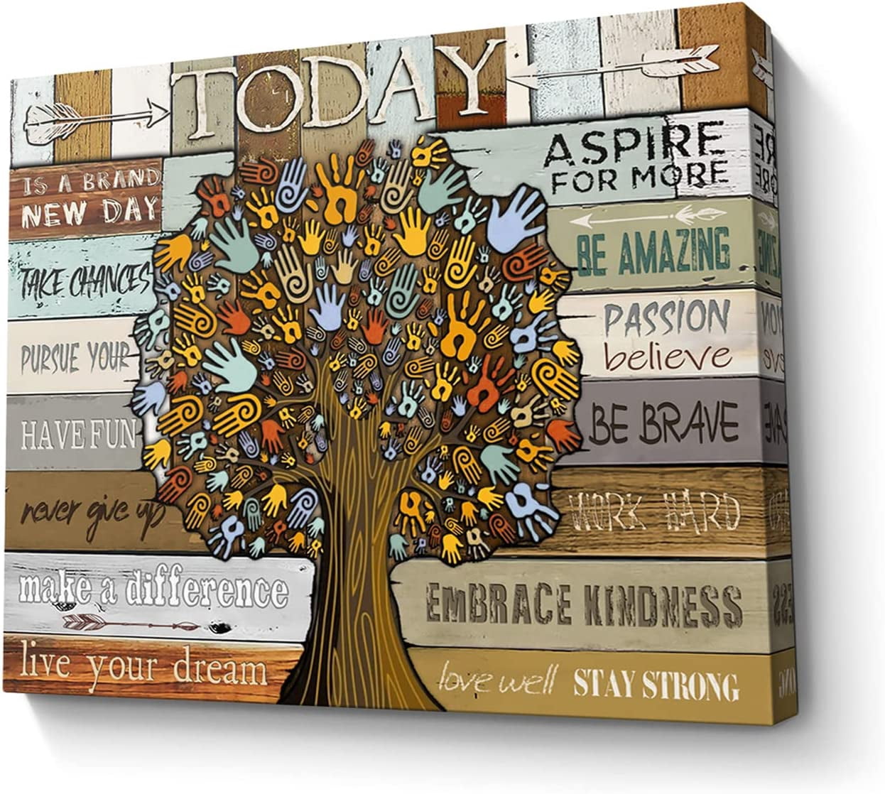 AXXPosters-Inspirational Canvas Wall Art for Office Print Picture Today ...