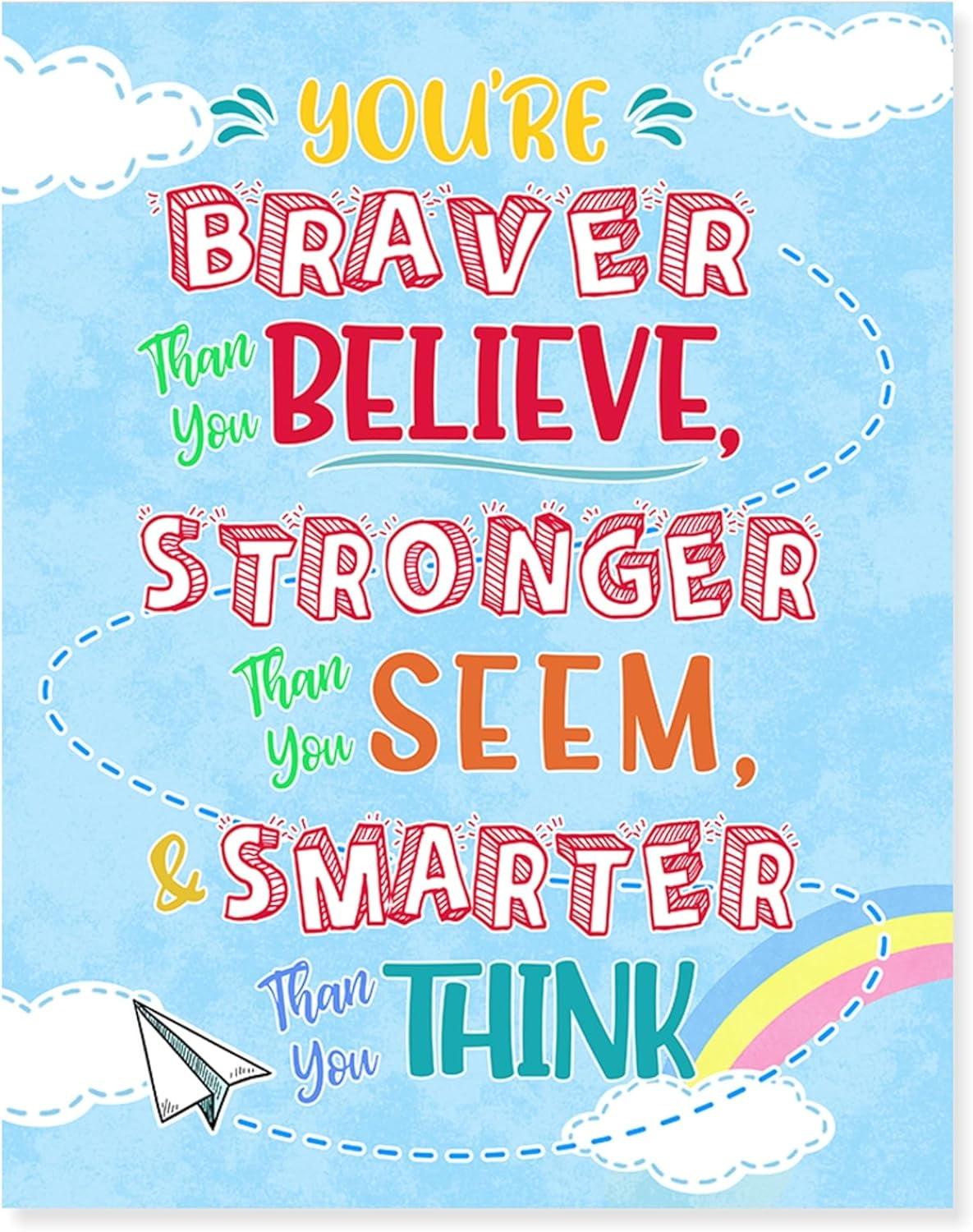 AXXPosters Inspirational Quote Poster Daily Affirmation for Classroom ...