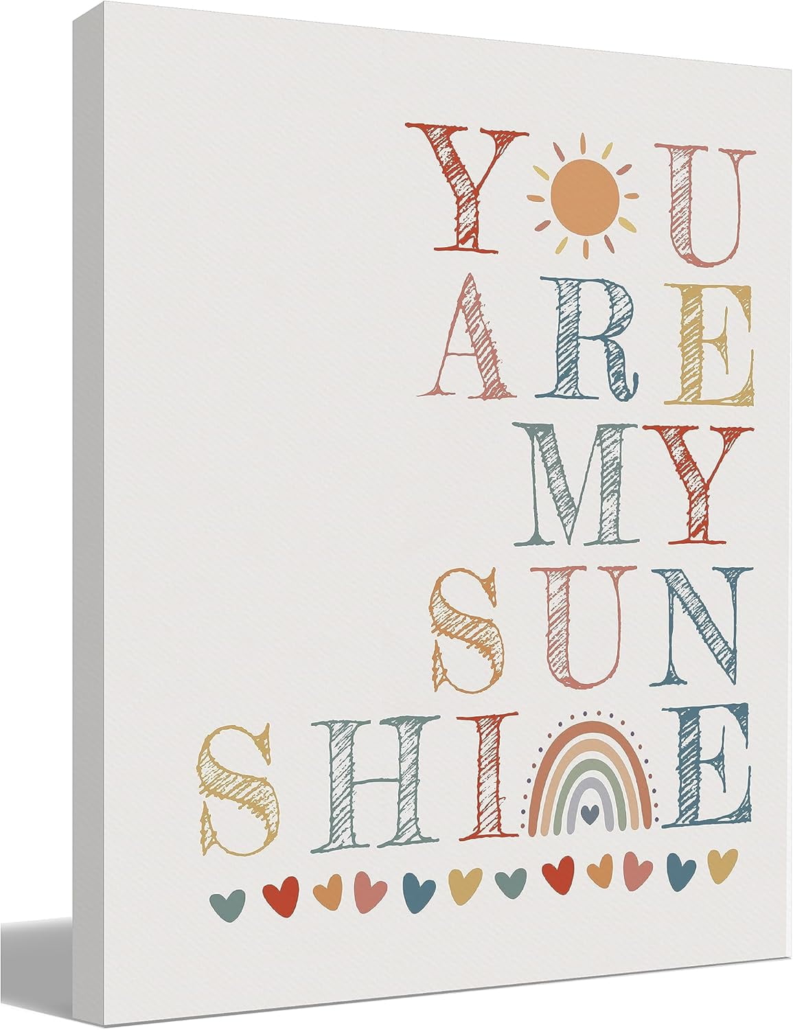 AXXPosters-Inspirational Quote You are My Sunshine Canvas Wall Art ...