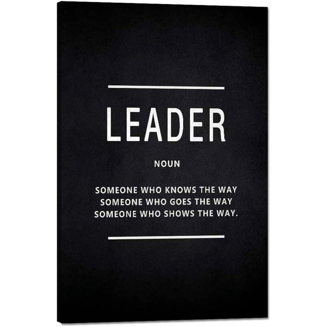 AXXPosters- Inspirational Wall Art Leader Noun Inspiring Painting ...