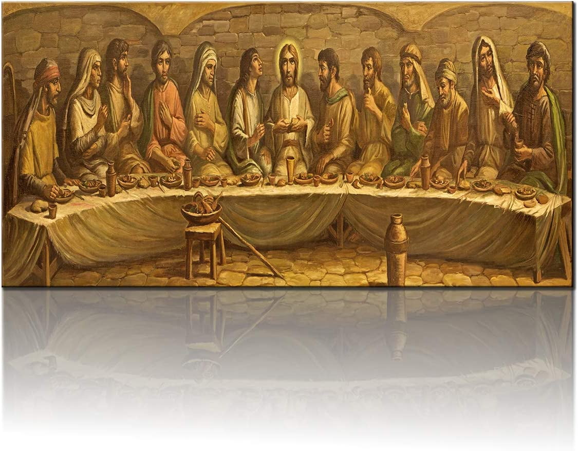 AXXPosters-Jesus in Gethsemane Paintings Extra Large Wall Pictures for Living Room Jesus in ...