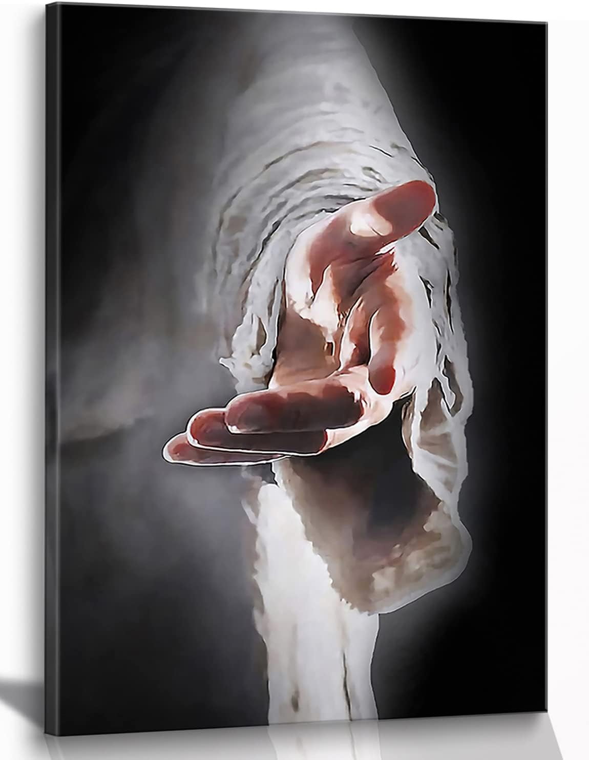 AXXPosters-Jesus Religion With Framed Canvas Wall Art Give Me Your Hand ...