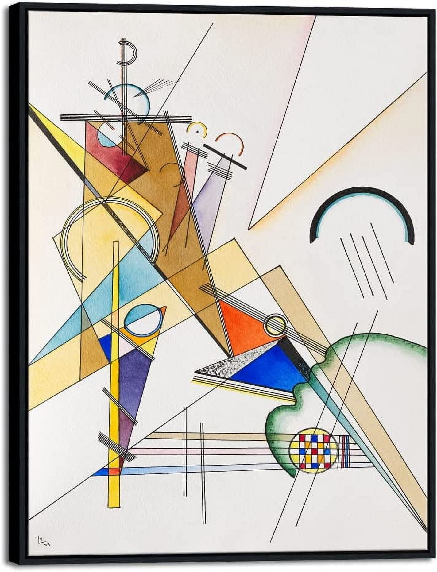 AXXPosters-Large Canvas Wall Art Gewebe 1923 by Wassily Kandinsky ...