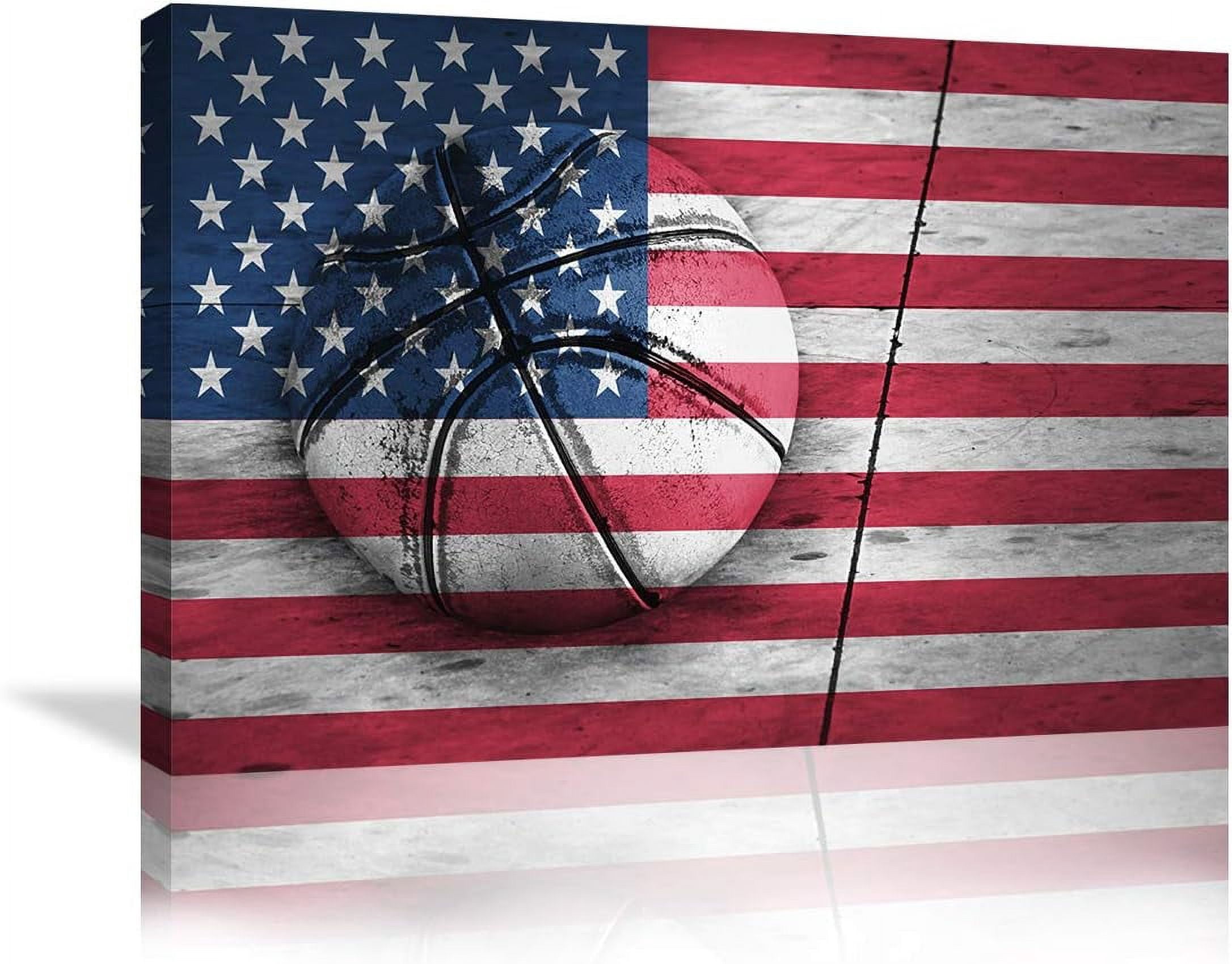 AXXPosters-Large Poster Retro American Flag Bald Eagle US Military Wall ...