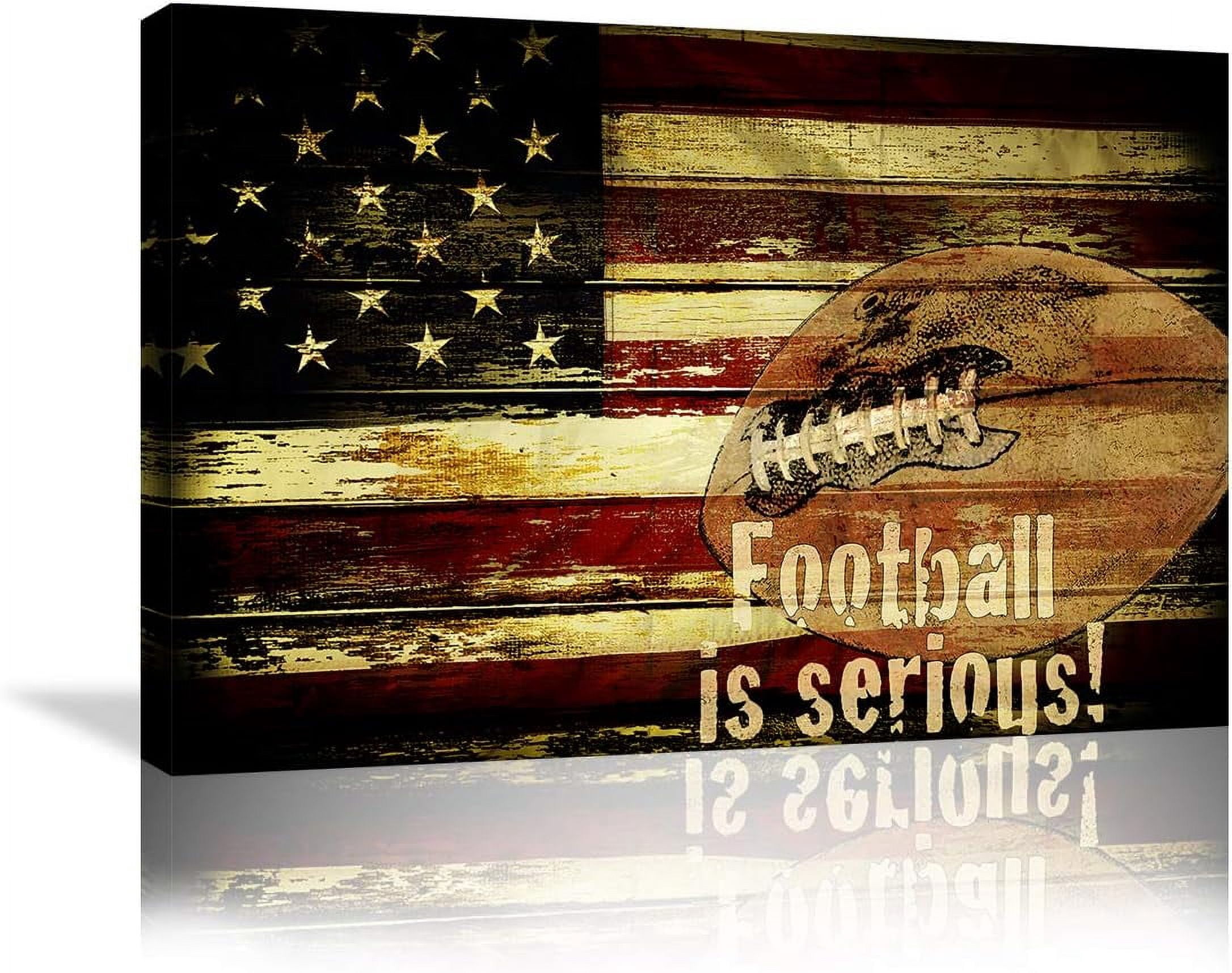 AXXPosters-Large Poster Retro American Flag Bald Eagle US Military Wall ...