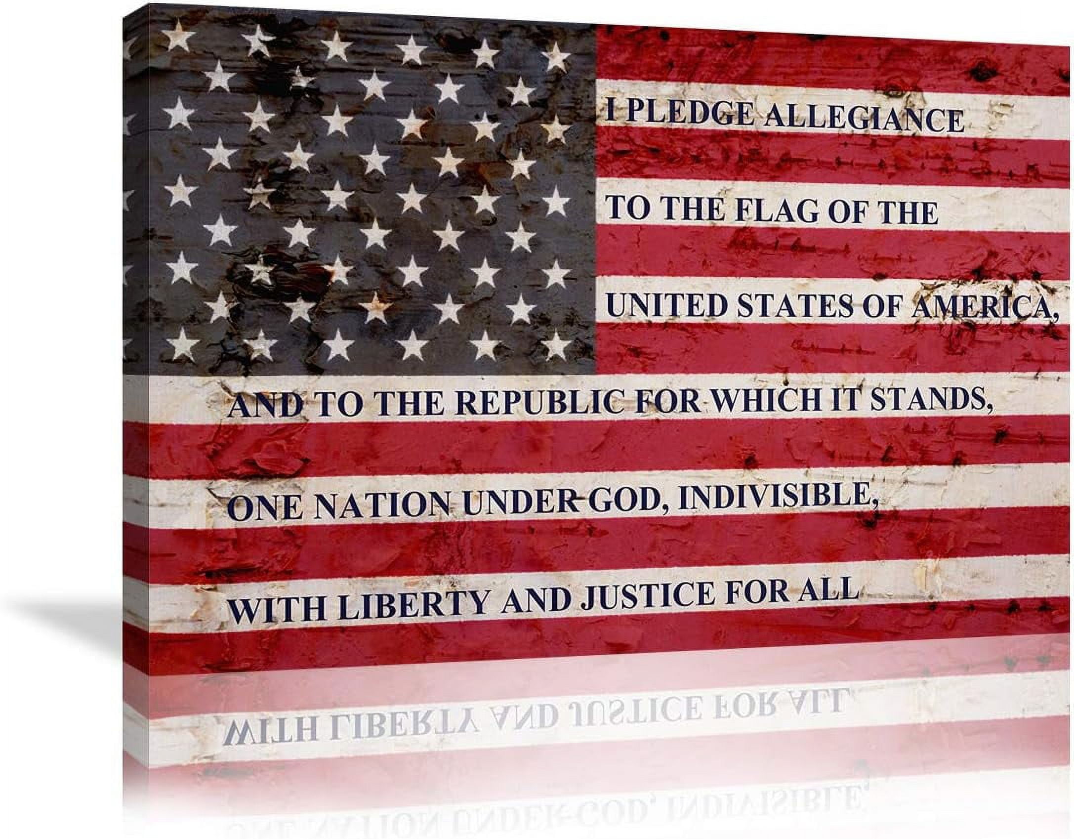 AXXPosters-Large Poster Retro American Flag Bald Eagle US Military Wall ...