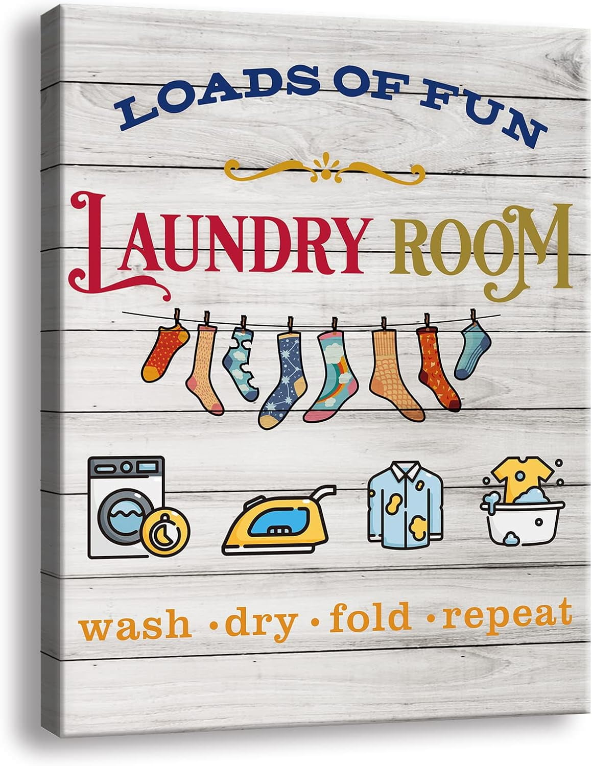 AXXPosters-Laundry room wall deocor posters Vintage Laundry Room Sign ...