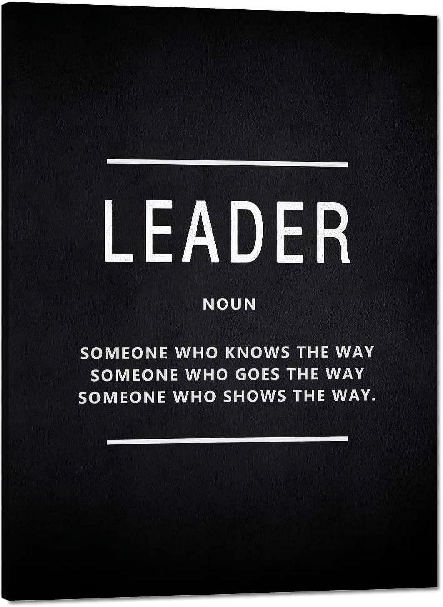 AXXPosters-Leader Noun Inspirational Wall Art Inspiring Painting Prints ...
