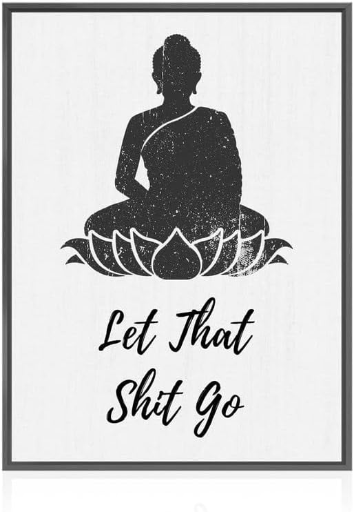 AXXPosters Let That Shit Go Wall Art for Office Decor Funny Yoga Room ...