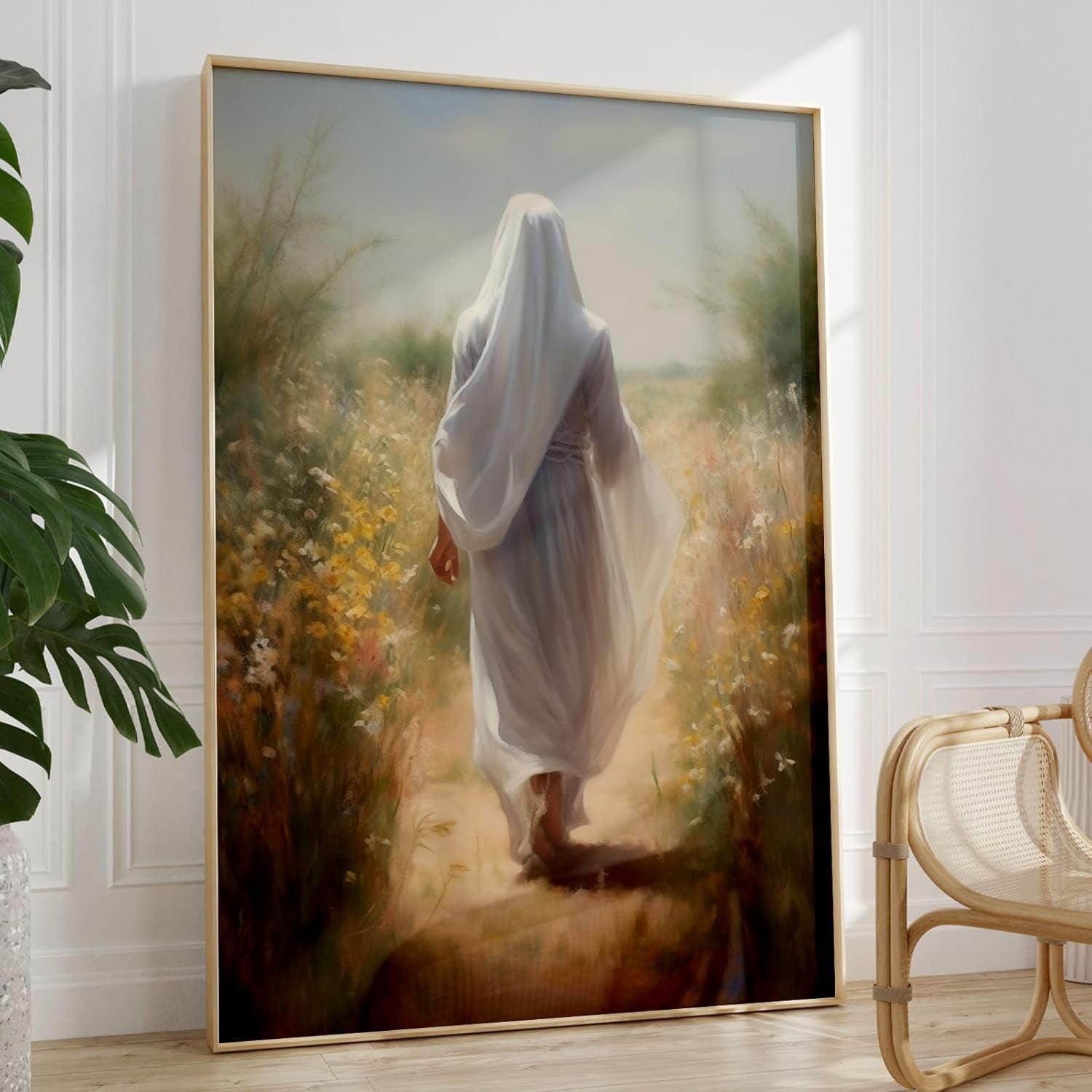 AXXPosters Mary Knows the Way Poster Catholic Canvas Wall Art Mother ...