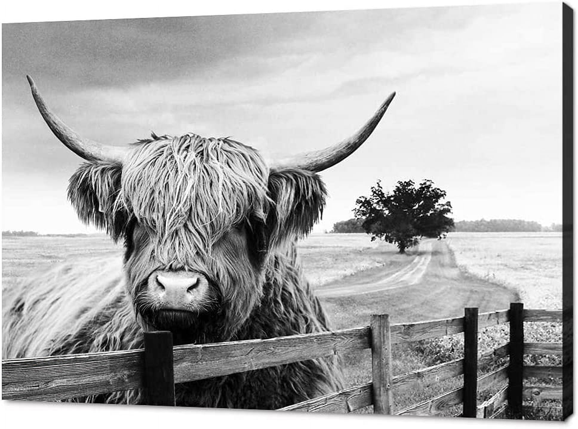 AXXPosters-Modern Wall Art Attractive Animals Picture Black and White ...