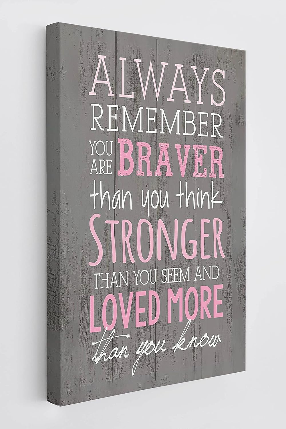 AXXPosters-Motivational Inspirational Always Remember You are Braver Than You Believe Wall Art ...