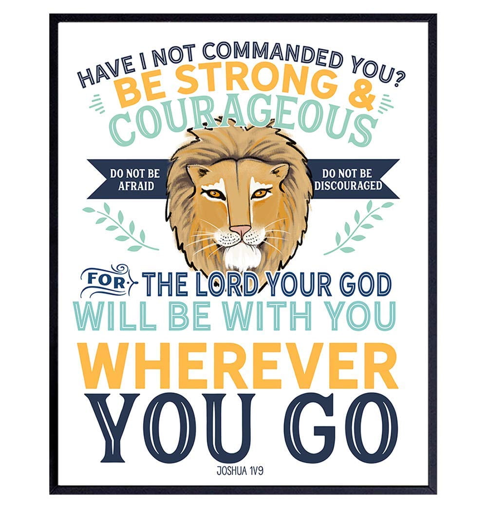 AXXPosters Motivational Religious Bible Verse Wall Art-Inspirational ...
