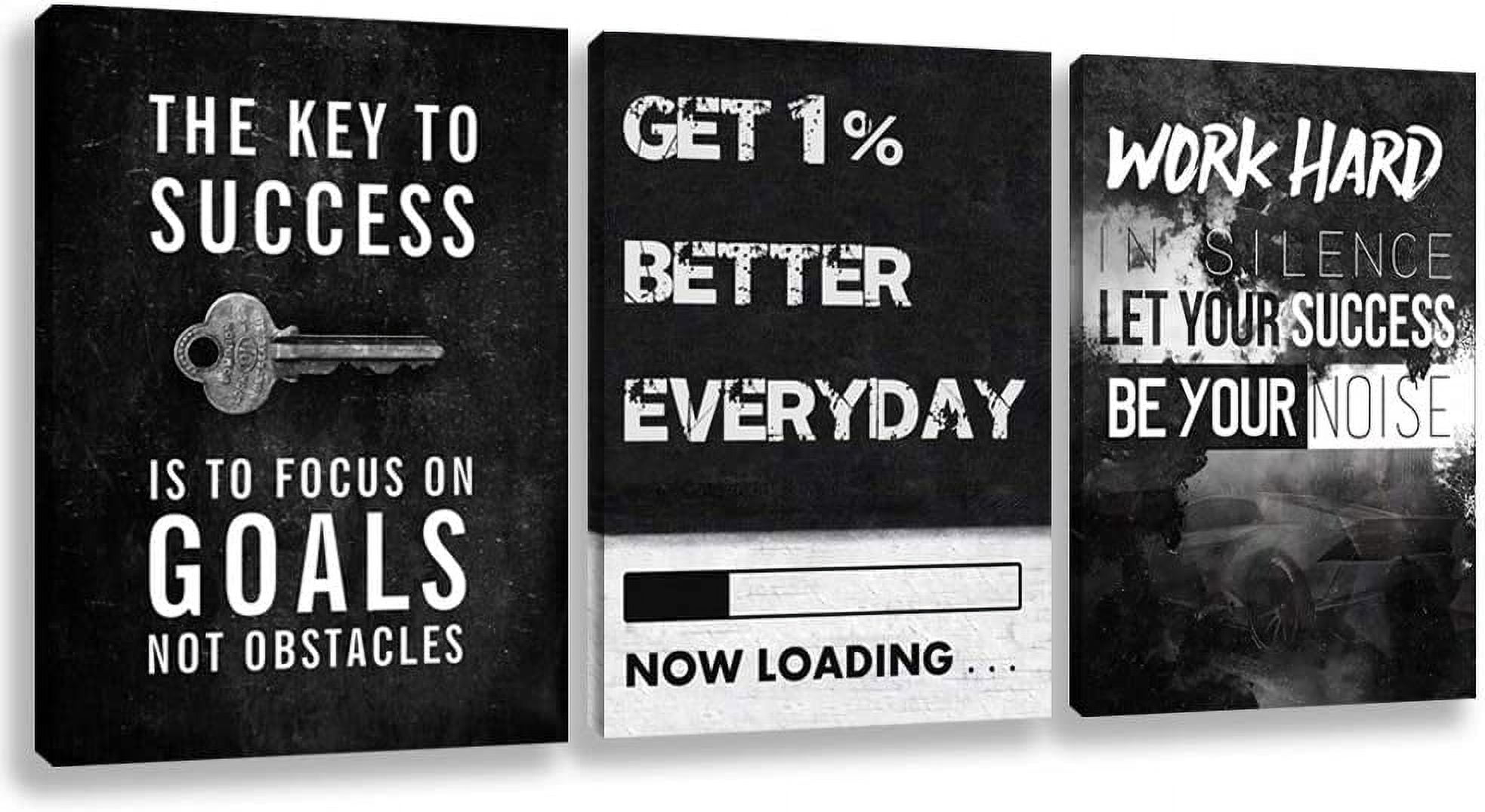 AXXPosters -Motivational Wall Decor Inspirational Wall Art Canvas ...