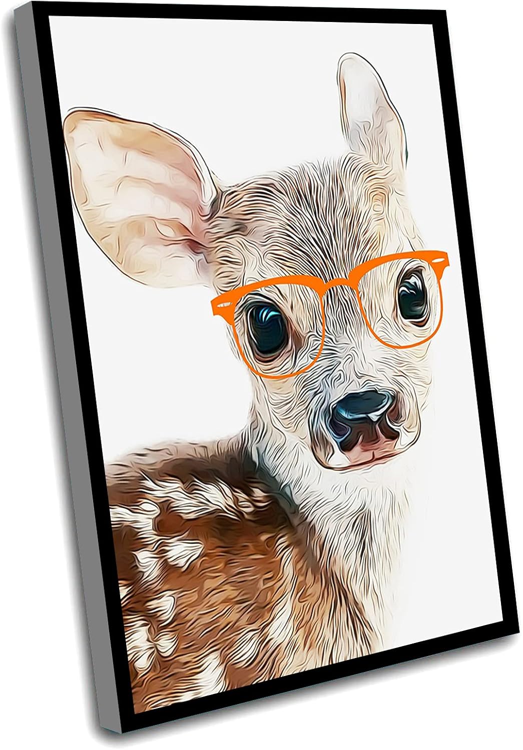 AXXPosters Nursery Wall Art,Canvas Nursery Wall Art,Fawn Print,Baby ...