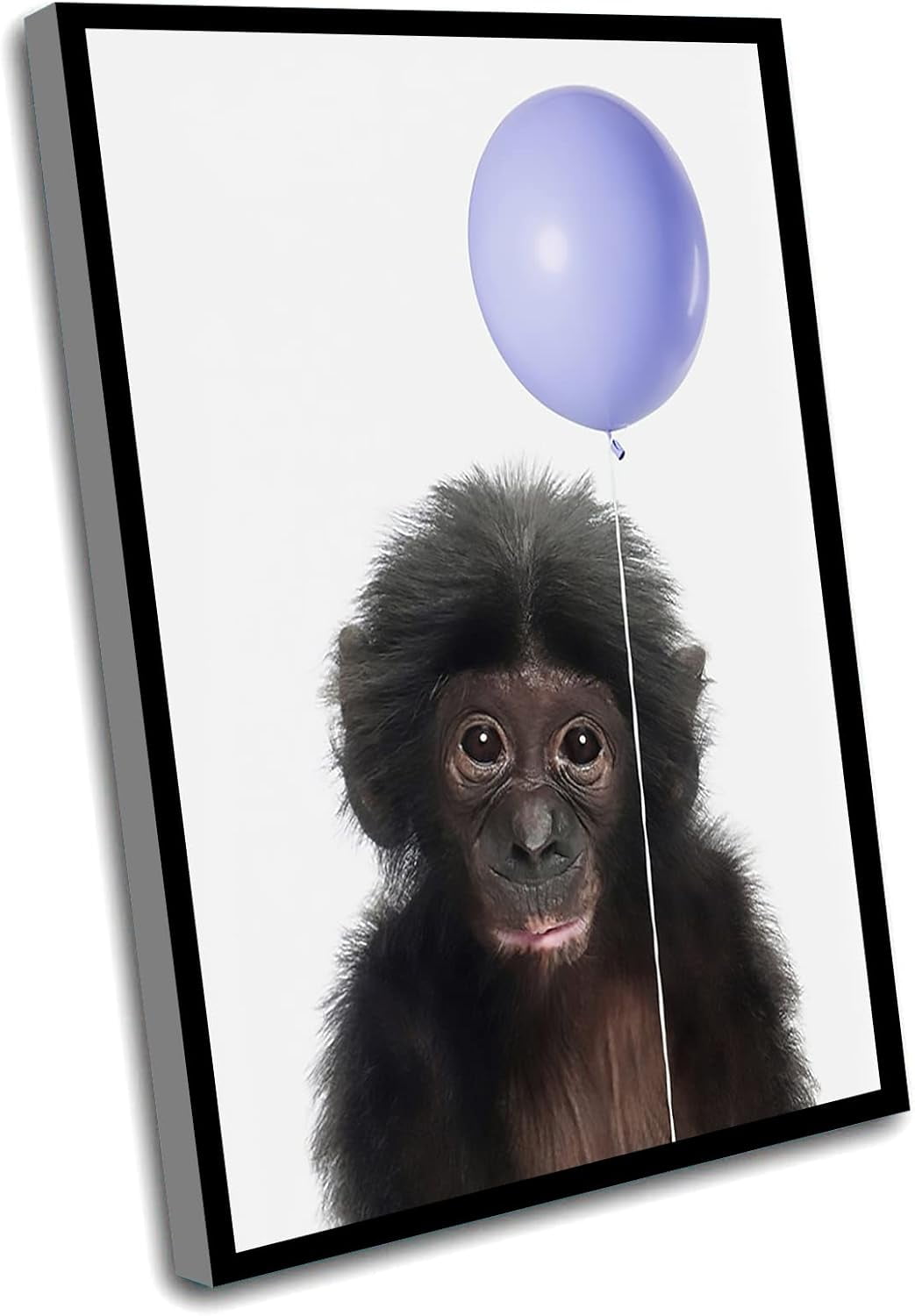 AXXPosters Nursery Wall Decor,Baby Monkey Print,Animals With Balloons ...