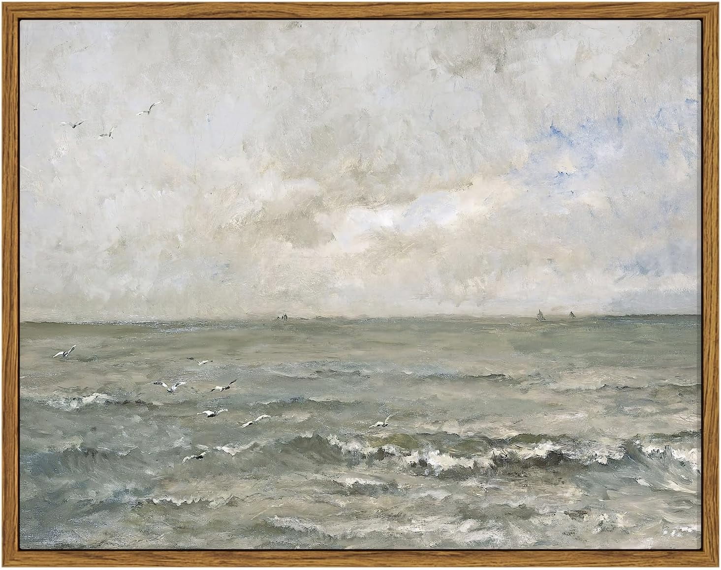 AXXPosters-Ocean Landscape Wall Art, Seascape Vintage Paintings Art ...