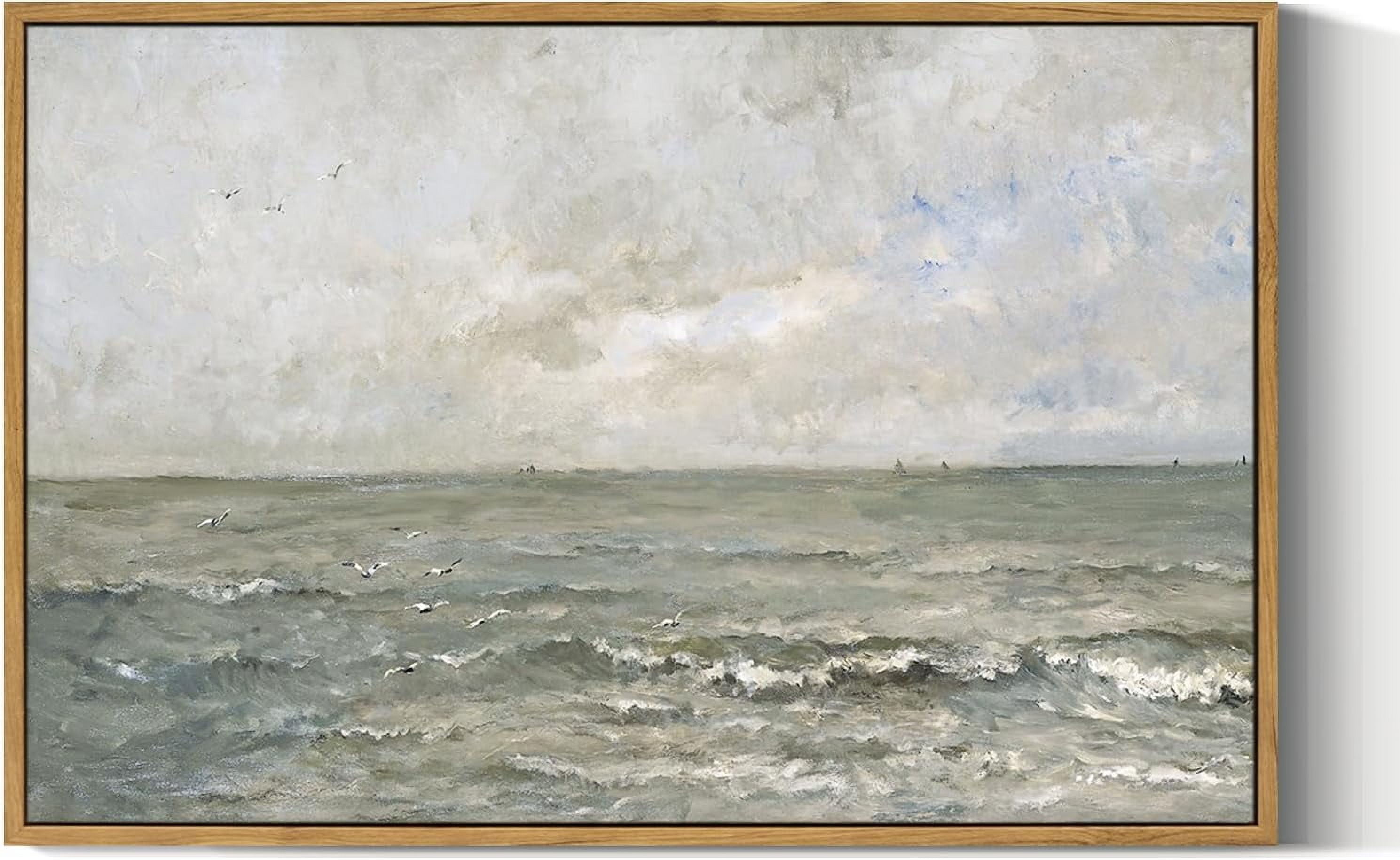 AXXPosters-Ocean Large Large Wall Art, Seascape Vintage Art Decor Room ...