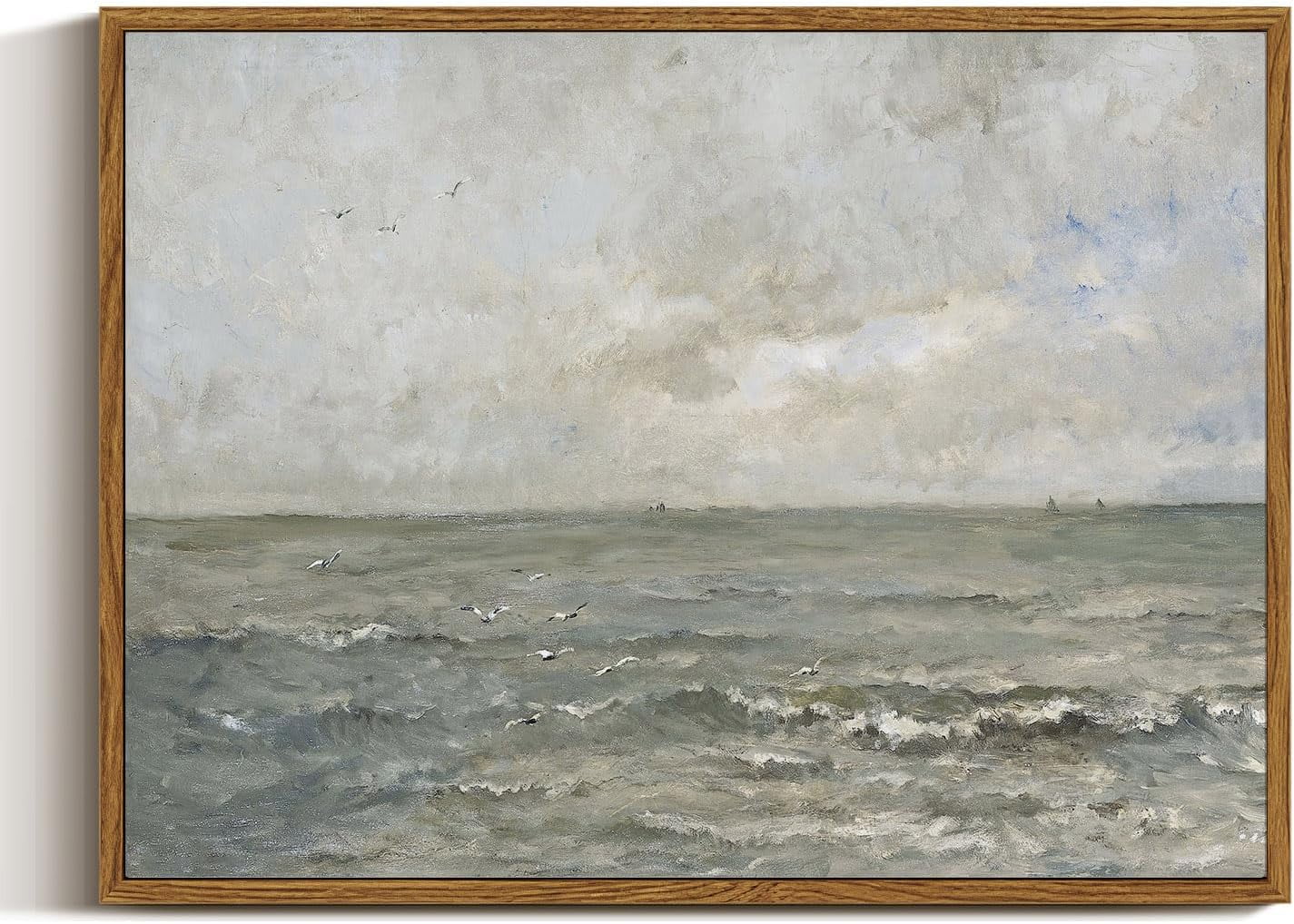 AXXPosters-Ocean Wall Art, Seascape Vintage Art Decor Room Aesthetic ...