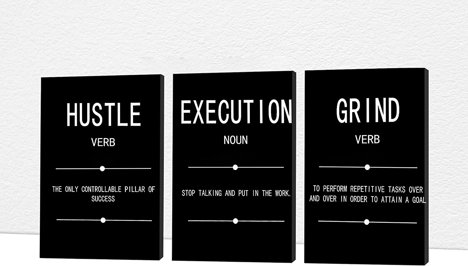AXXPosters -Office Wall Art - 3 Panel Motivational Wall Art ...
