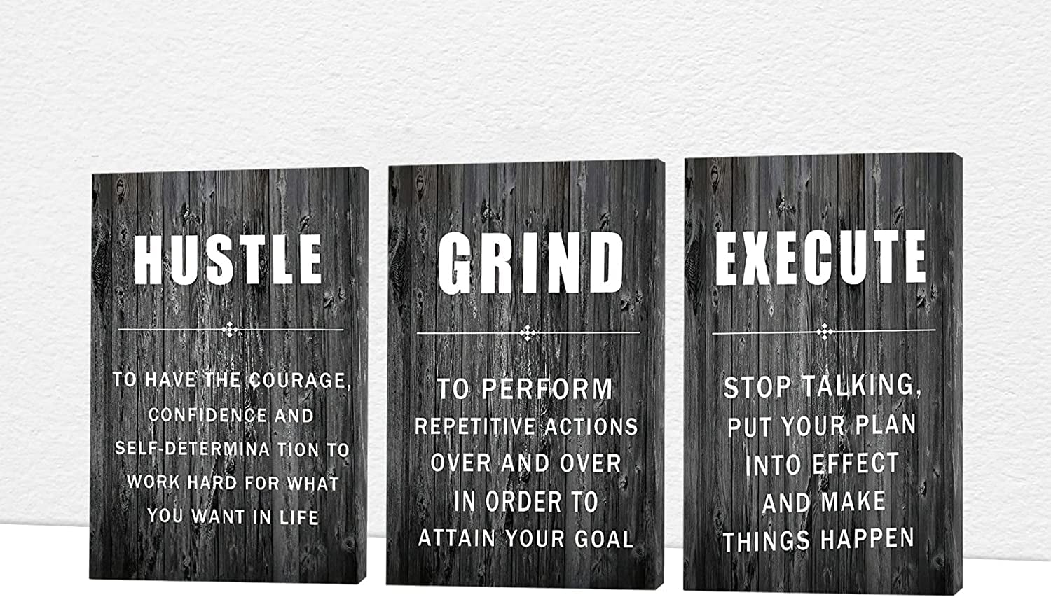 AXXPosters -Office Wall Art - 3 Panel Motivational Wall Art ...