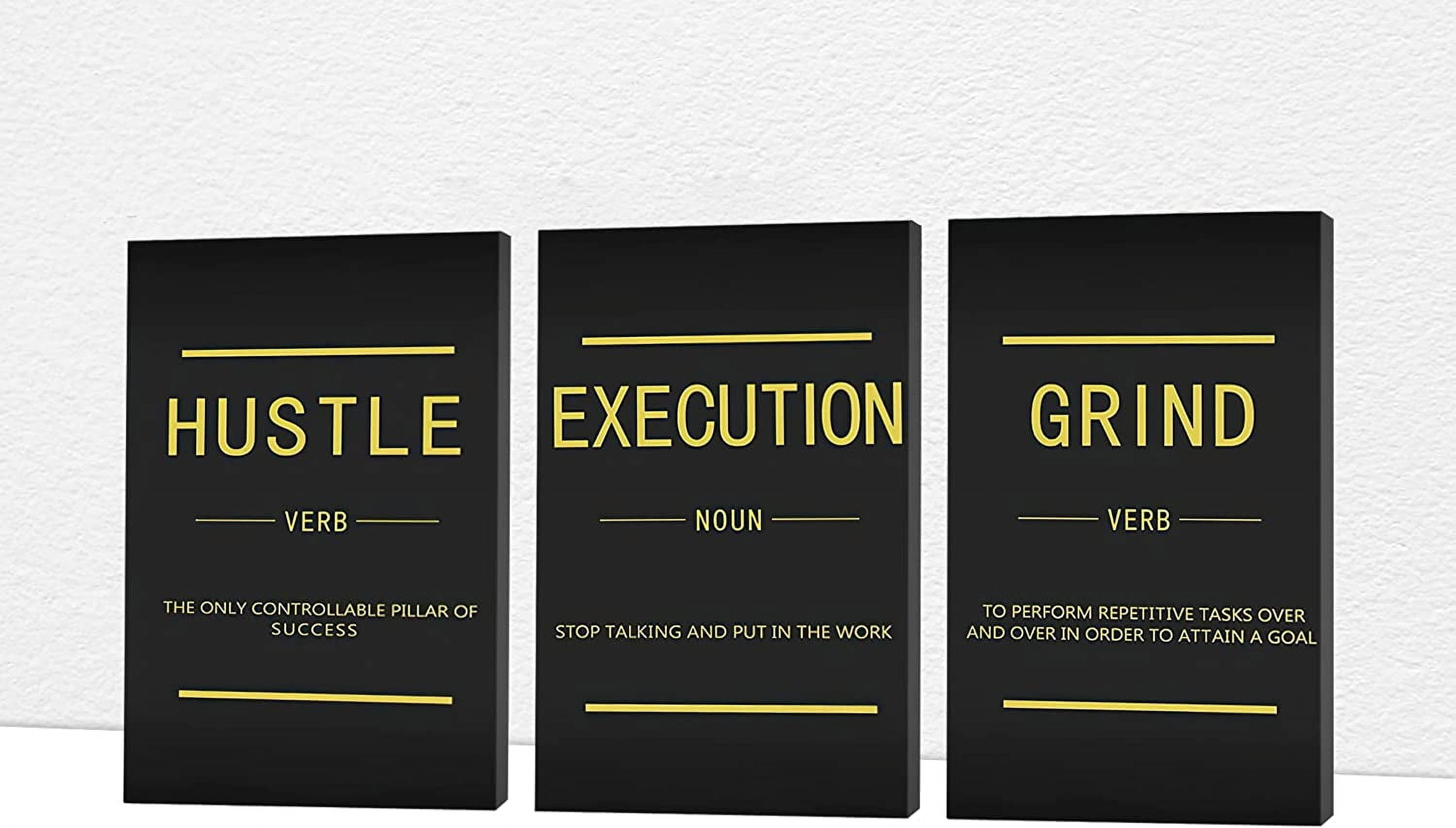 AXXPosters -Office Wall Art - 3 Panel Motivational Wall Art ...