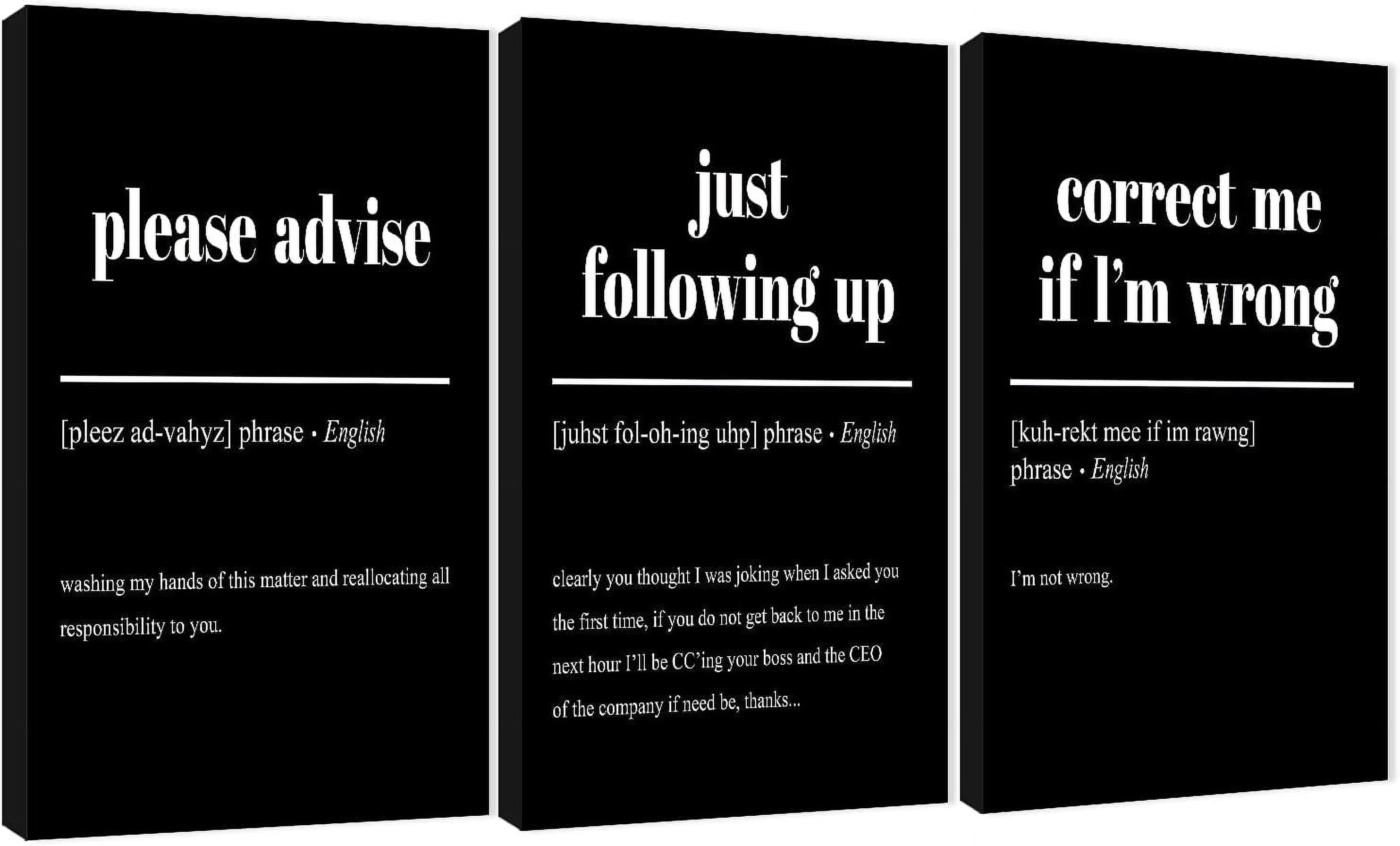 AXXPosters -Office Wall Art-3 Panel Motivational Wall Art ...