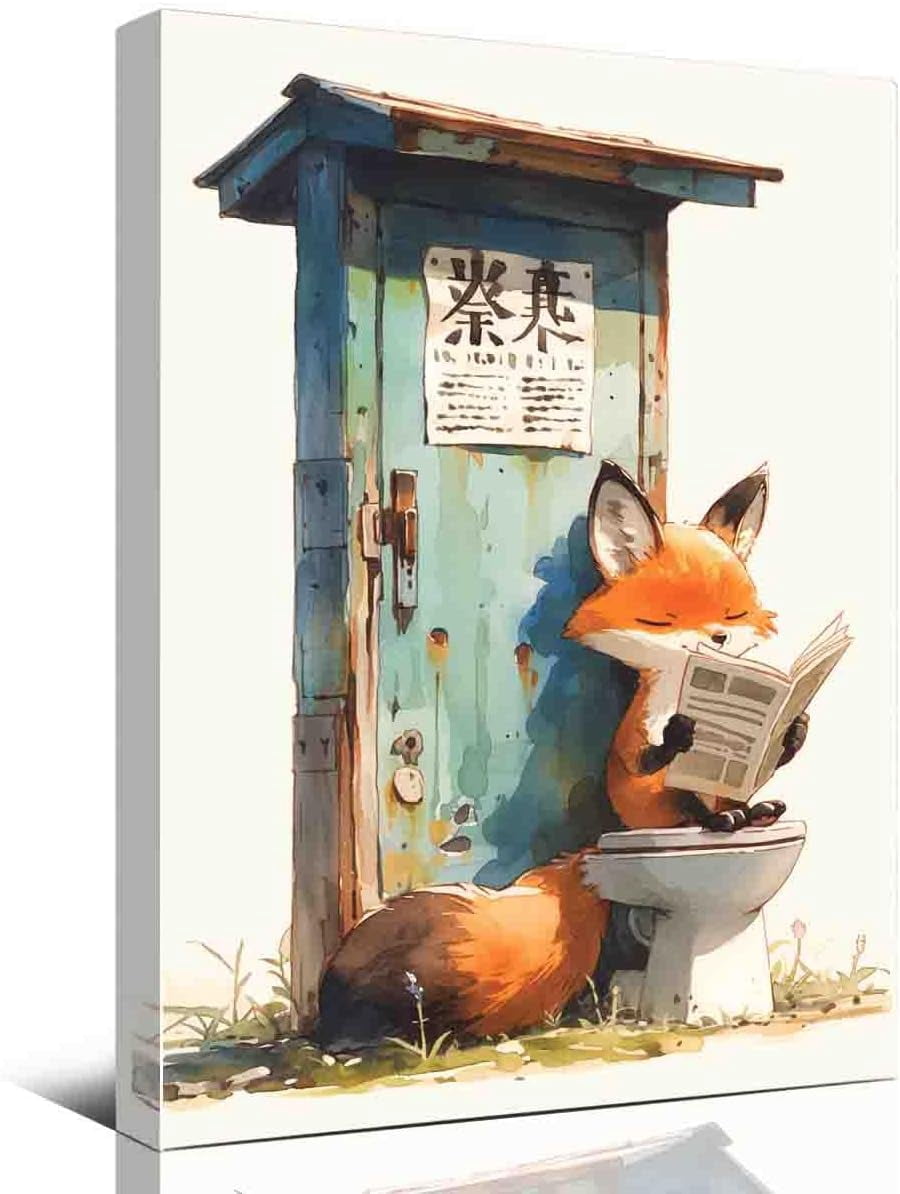 AXXPosters Original-Fox Print,Baby Fox Art,Nursery Animals Wall Art ...