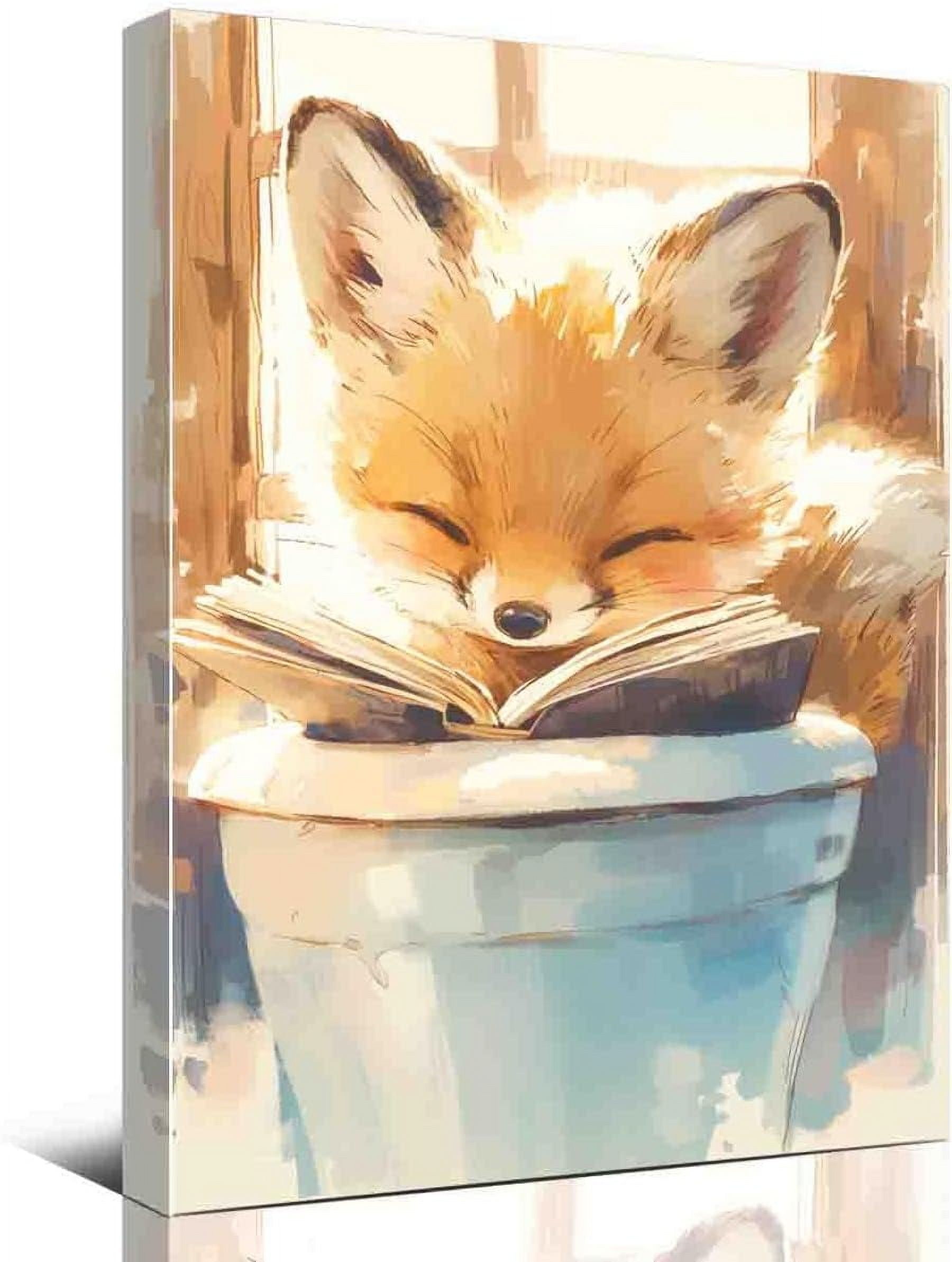 AXXPosters Original-Fox Print,Baby Fox Art,Nursery Animals Wall Art ...