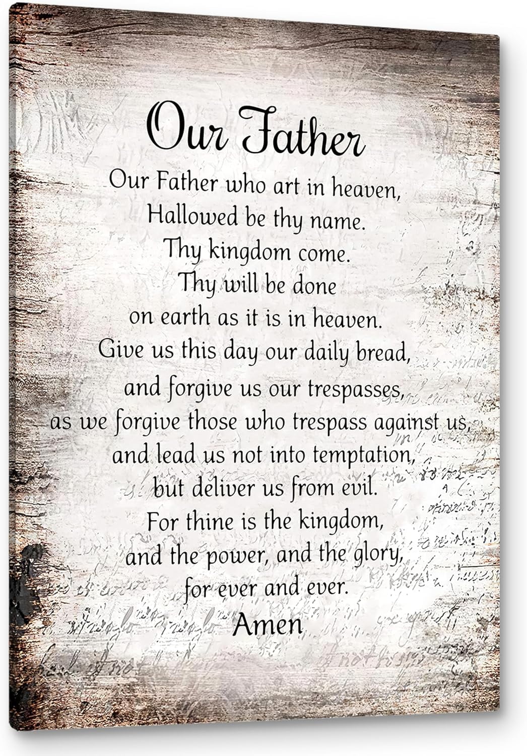 AXXPosters-Our Father Prayer Wall Decor,Christian The Lords Prayer Wall ...