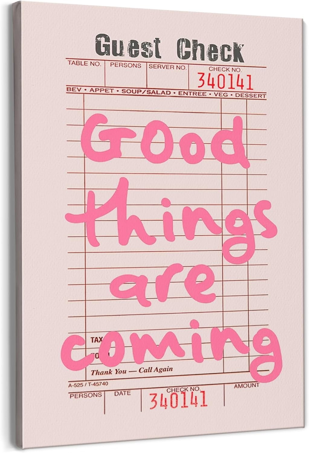AXXPosters Pink Preppy Wall Decor - Good Things are Coming Trendy Retro ...
